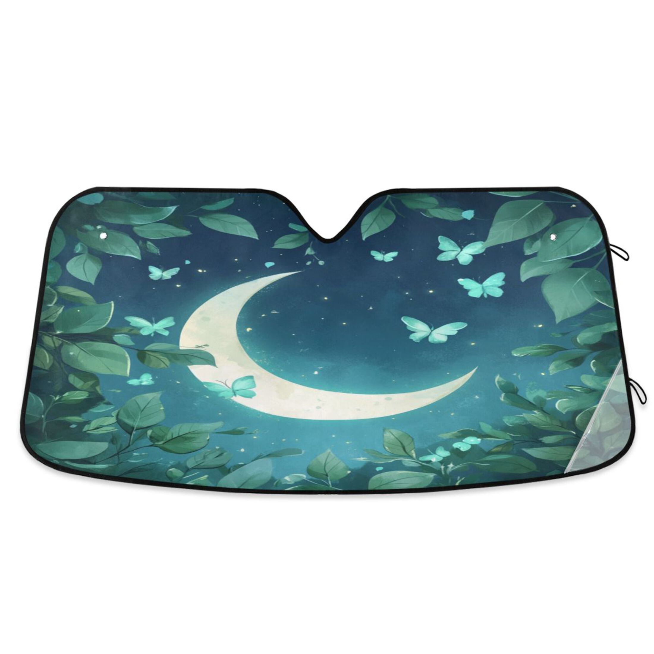 WOBOGO Butterfly Around The Moon Car Windshield Sunshades Autopilot ...