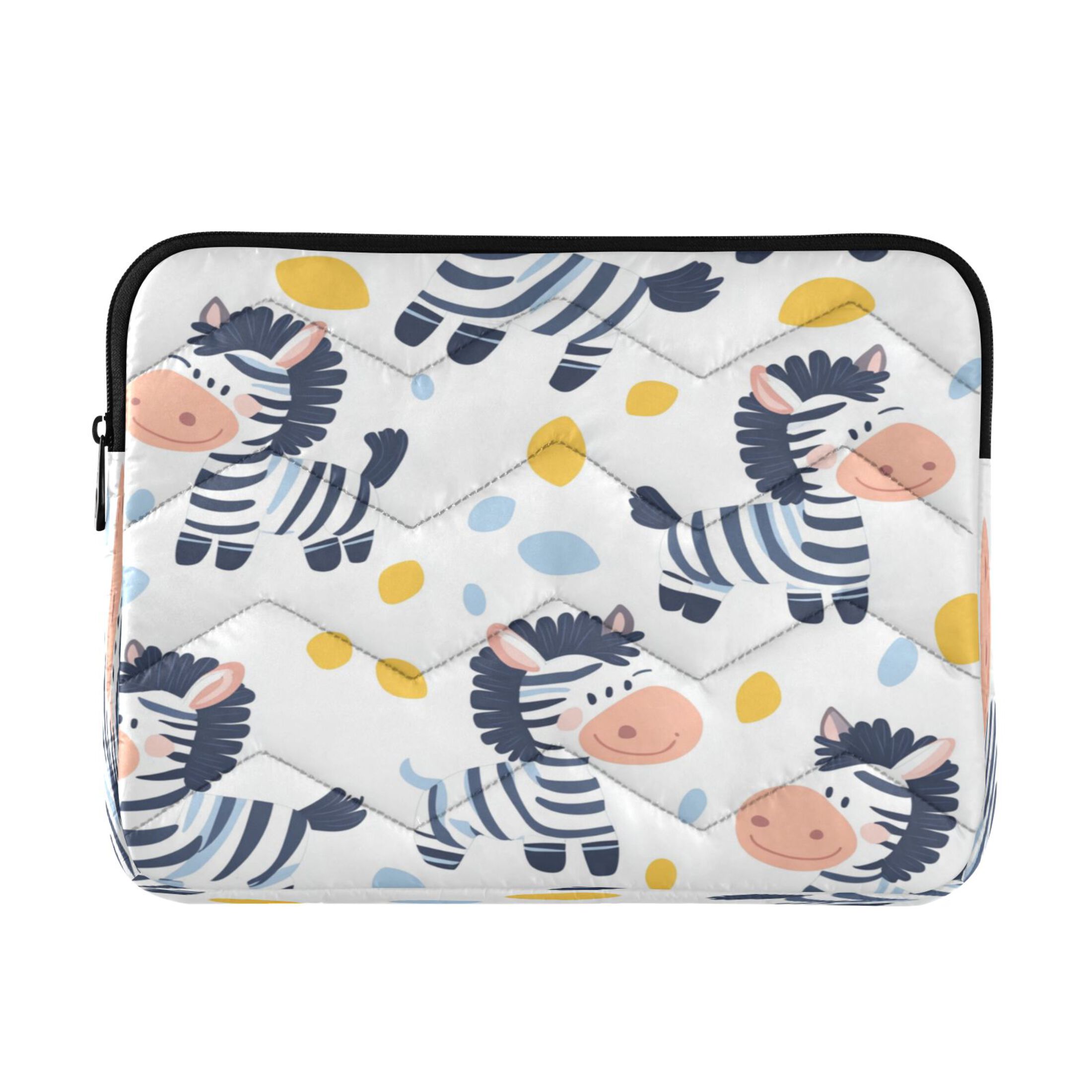 WOBOGO Cartoon Cute Zebra Laptop Sleeve 13.4 inch Lightweight Zipper ...