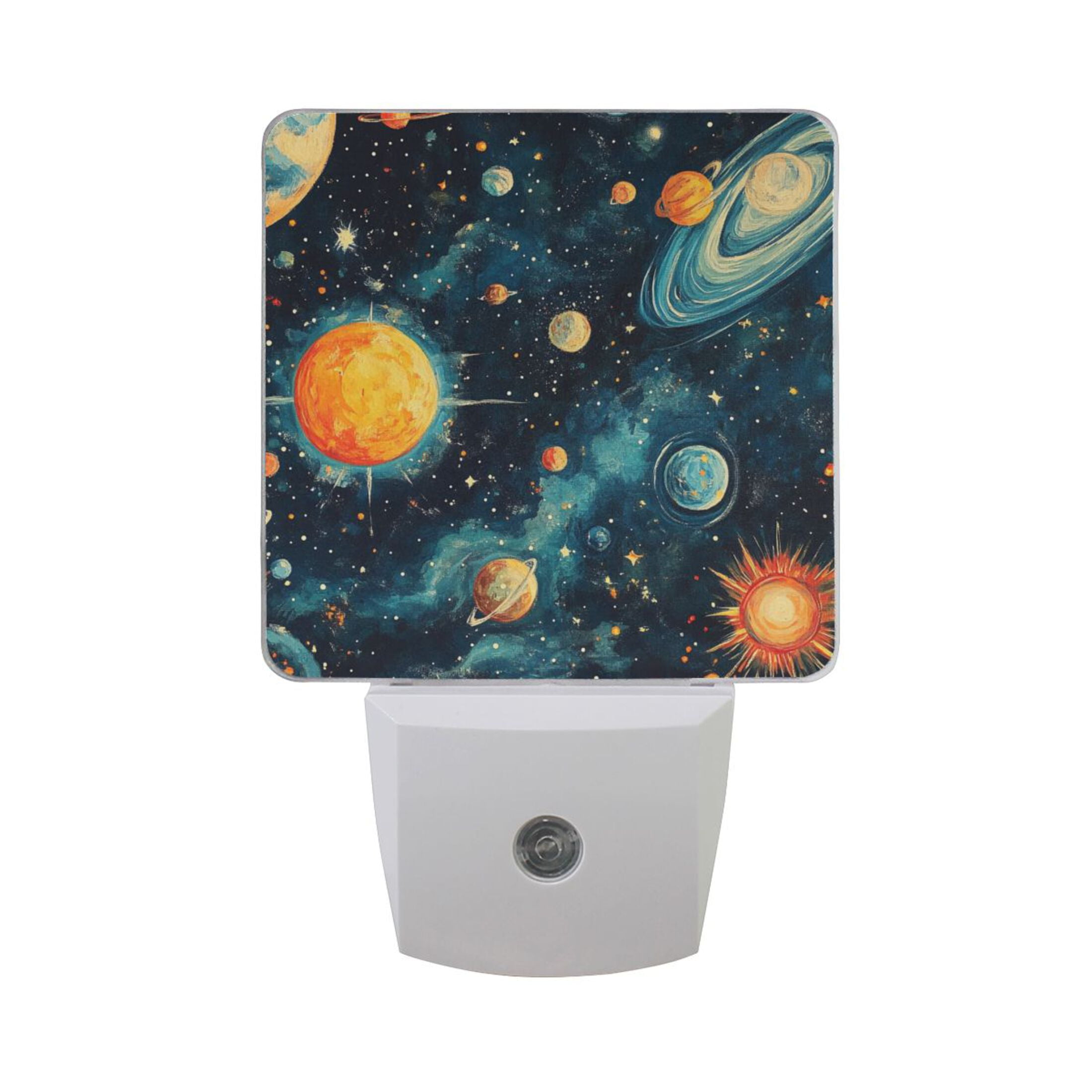 WOBOGO Cartoon Degas-style Cosmic Background LED Night Light 2 Pcs Set ...