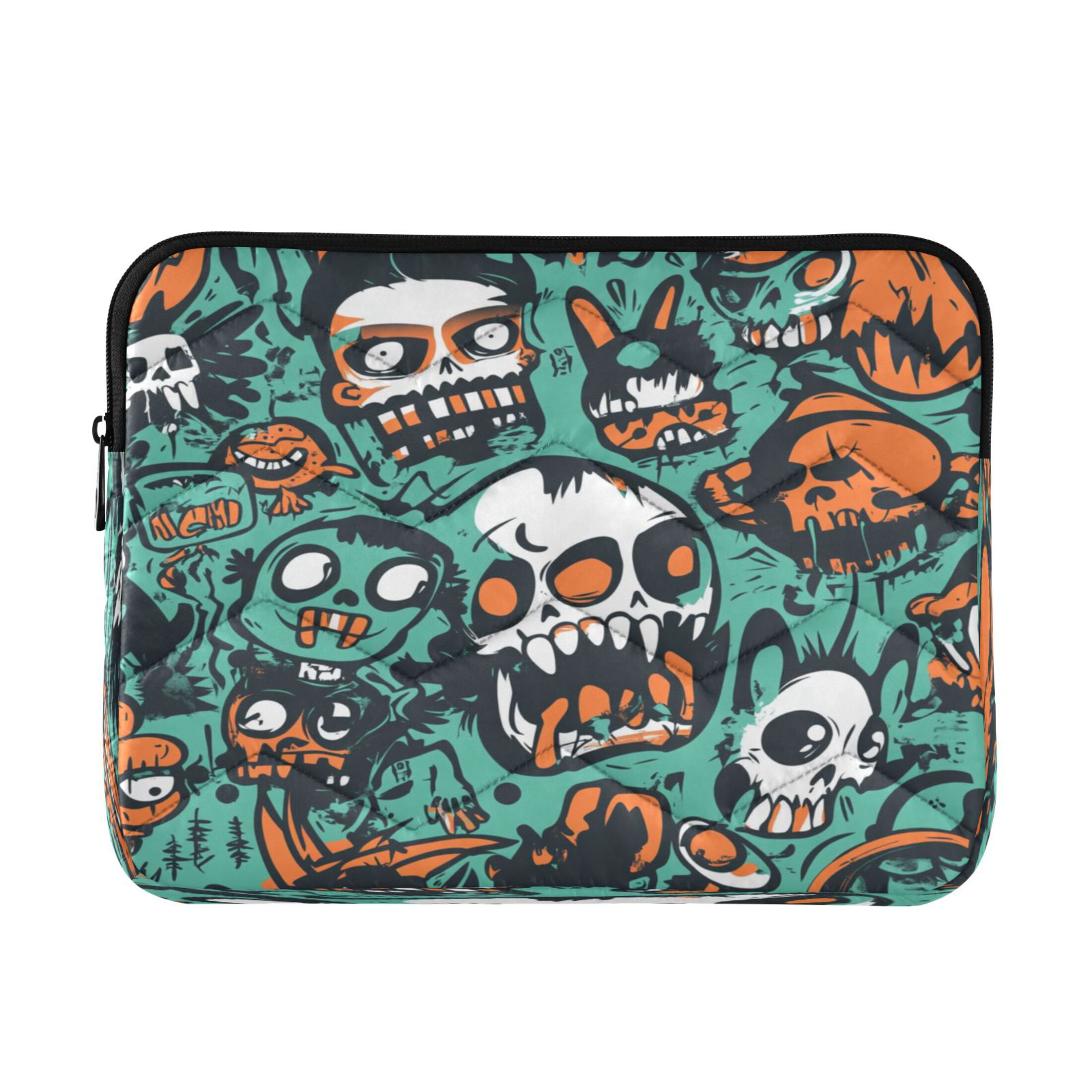 WOBOGO Cartoon Ghost Laptop Sleeve 13.4 inch Lightweight Zipper Design ...