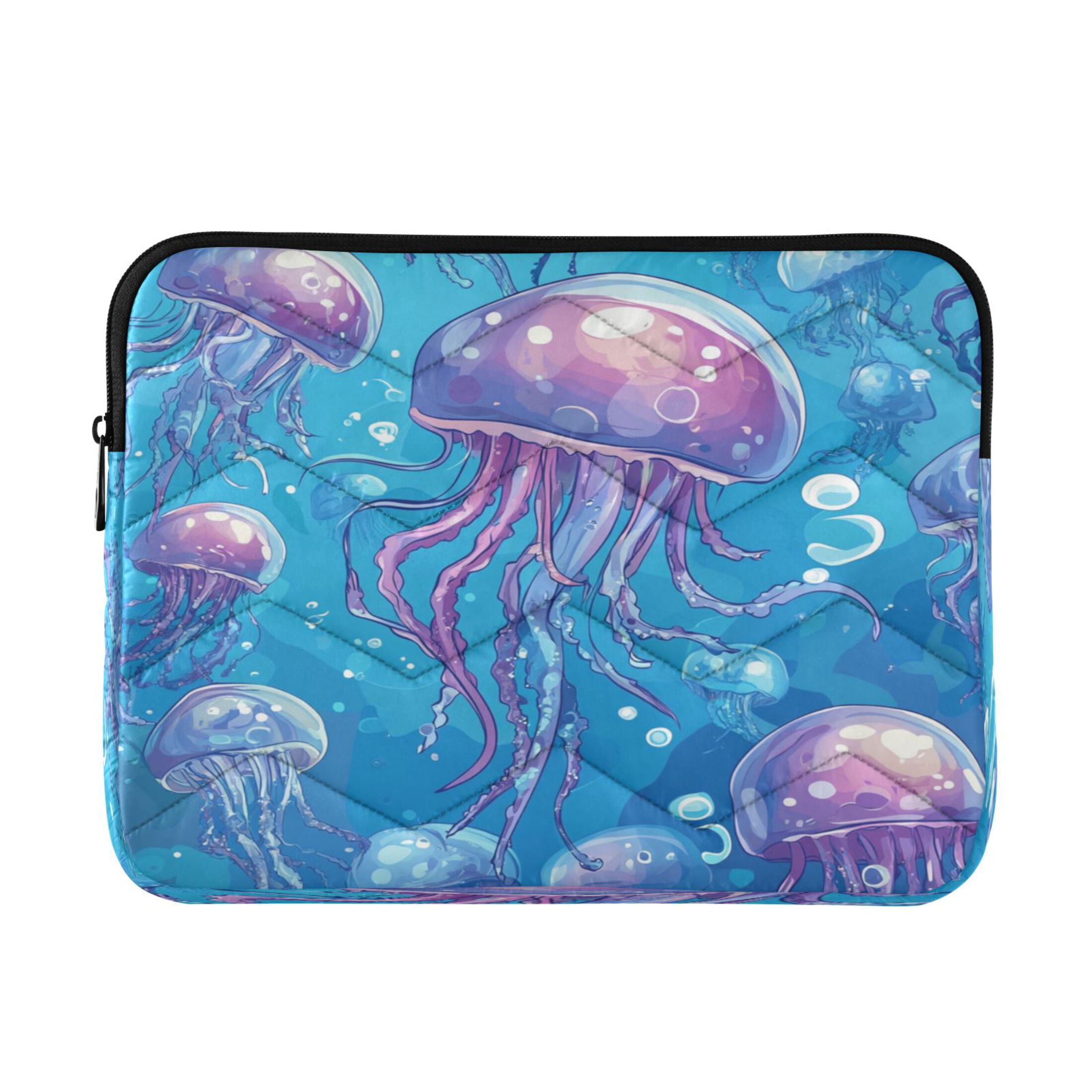 WOBOGO Cartoon Jellyfish Laptop Sleeve 13.4 inch Lightweight Zipper ...