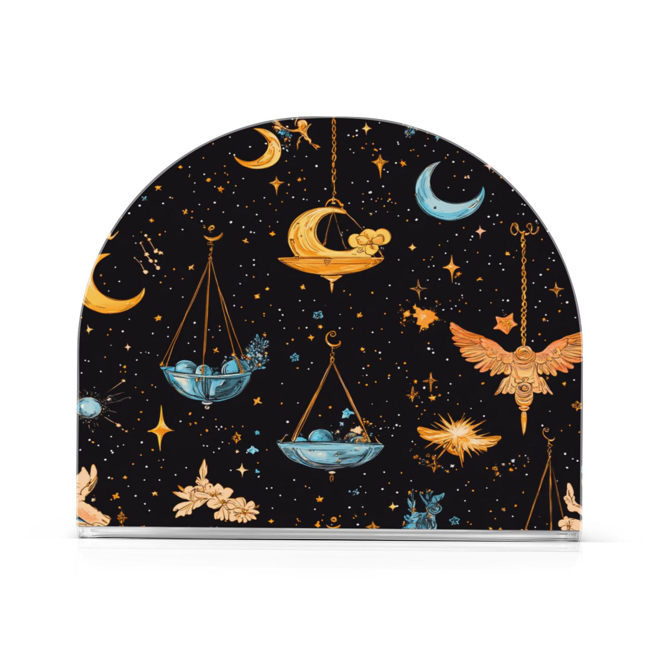 WOBOGO Cartoon Libra Pattern Clear Acrylic Napkin Holder Kitchen Tissue ...