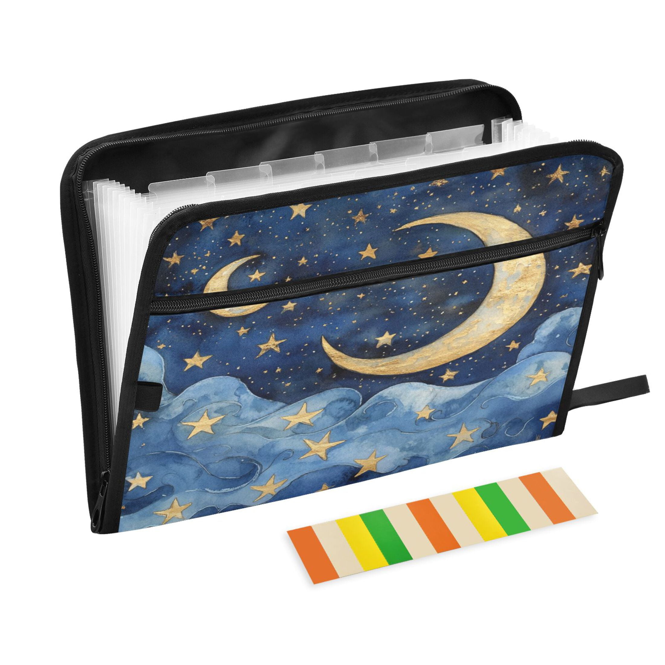 WOBOGO Cloudy Sea Night Sky Expanding File Folder Letter Size Accordion ...