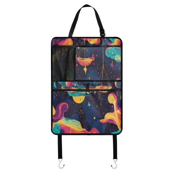 WOBOGO Color Balance Backseat Car Organizer Footed Universal Car with ...