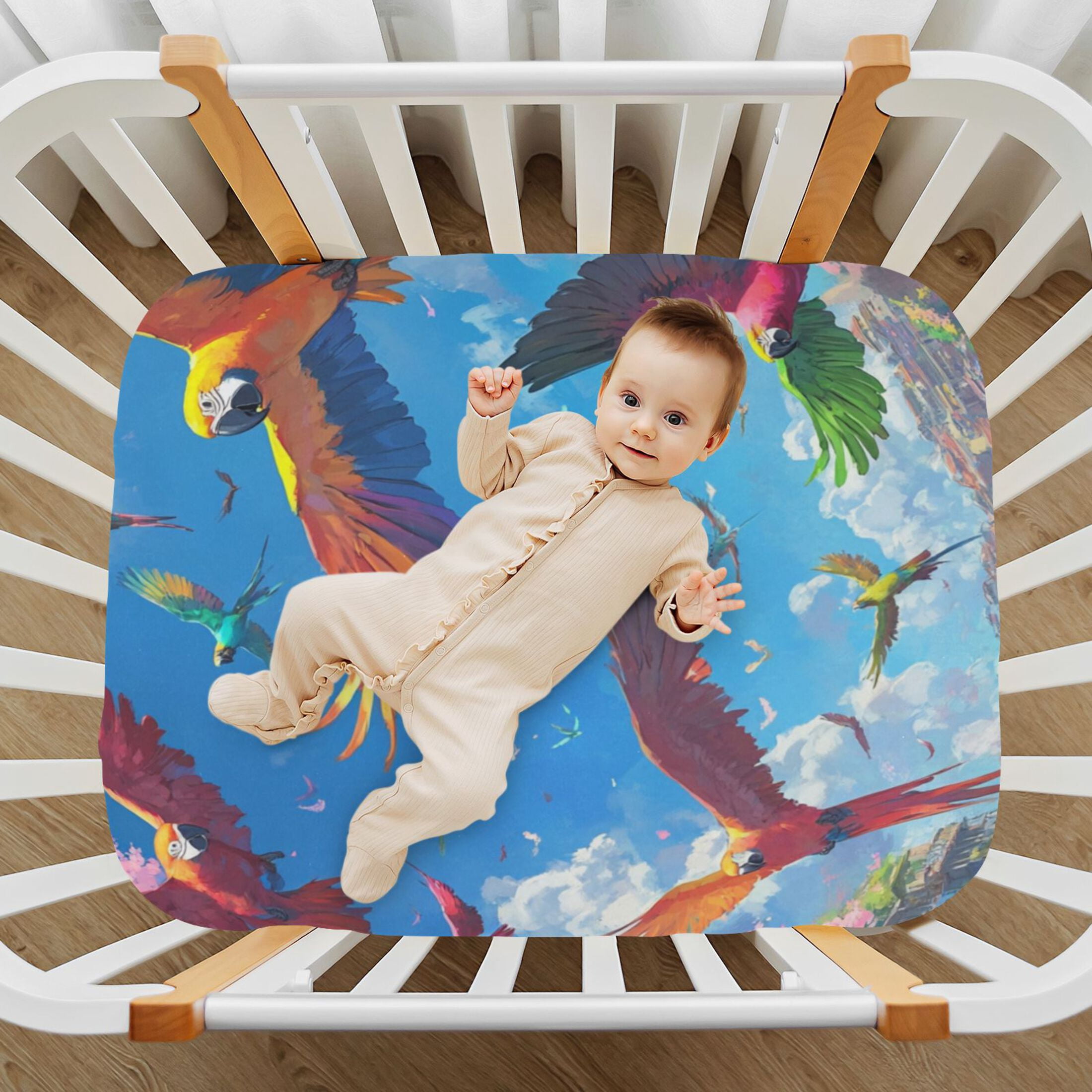 WOBOGO Colorful Carrots Baby Crib Sheets Super Soft Microfiber Playard ...