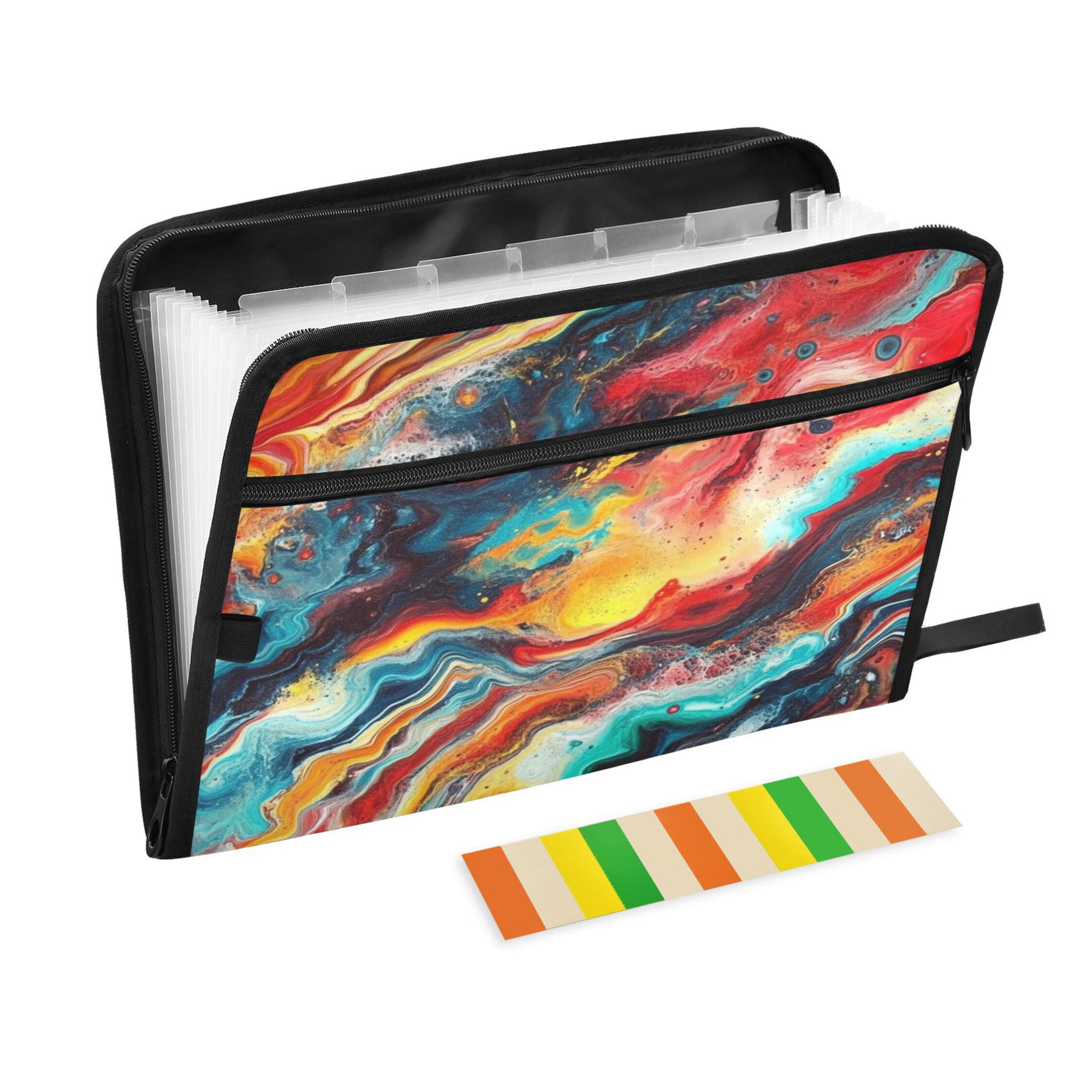 WOBOGO Colorful Flow Patterns Expanding File Folder Letter Size ...