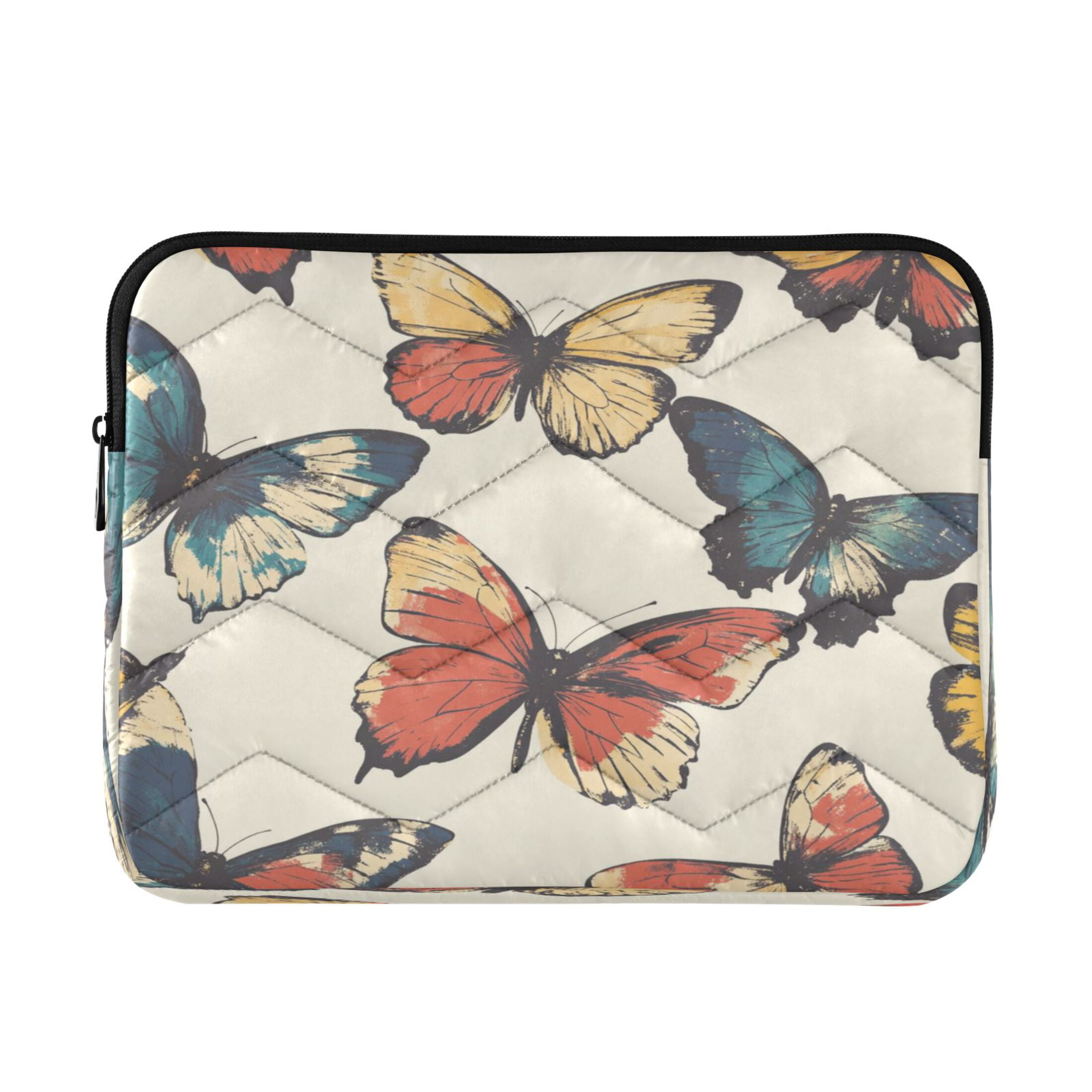 WOBOGO Colourful Butterfly Laptop Sleeve 15.7 inch Lightweight Zipper ...