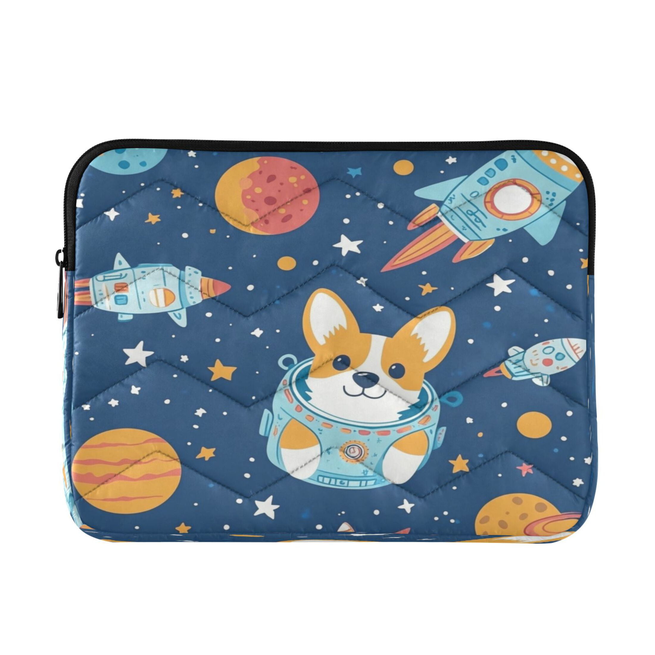 WOBOGO Corgi Rocket Element Pattern Laptop Sleeve 13.4 inch Lightweight ...
