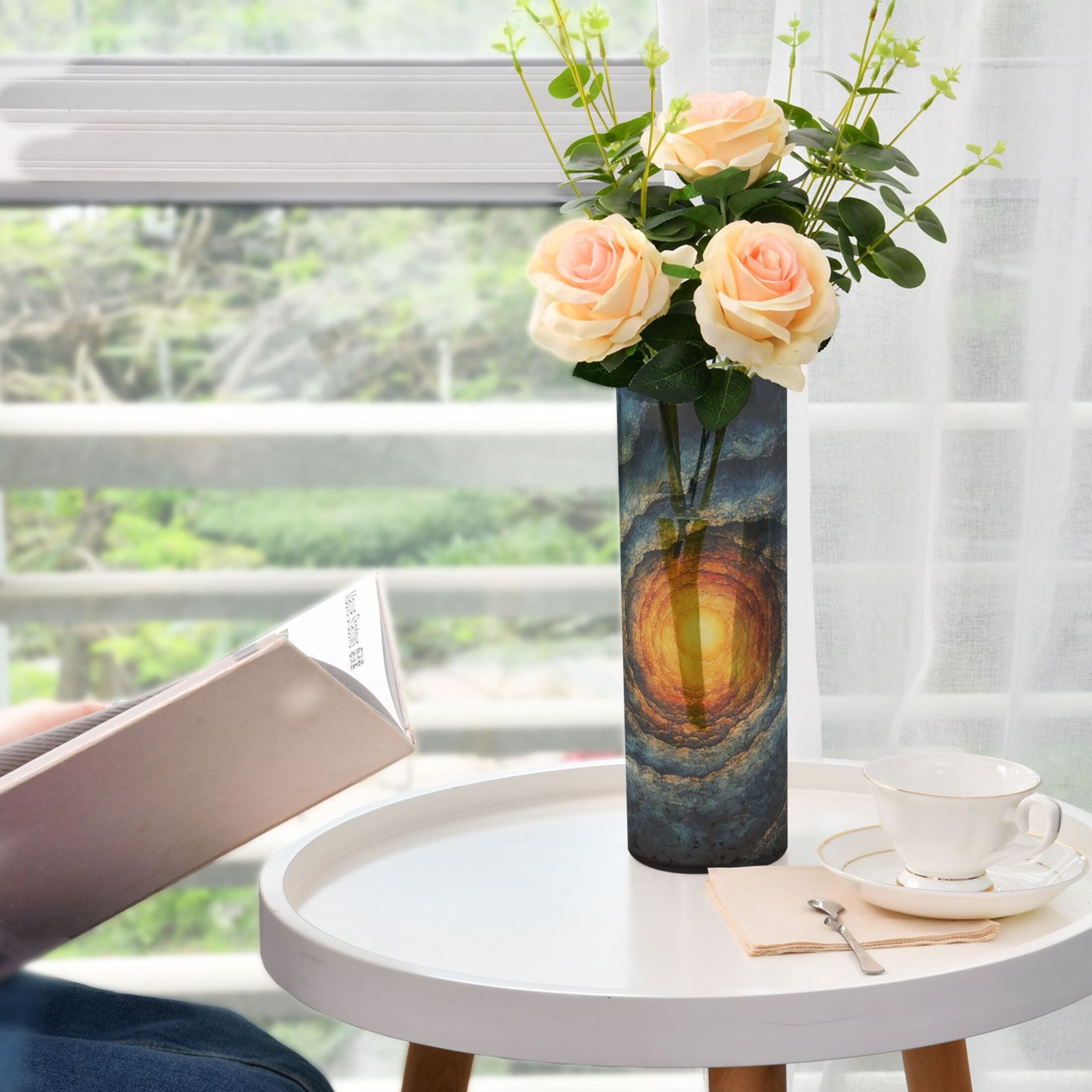WOBOGO Cosmic Spiral Plastic Vase Home or Wedding Decoration ...