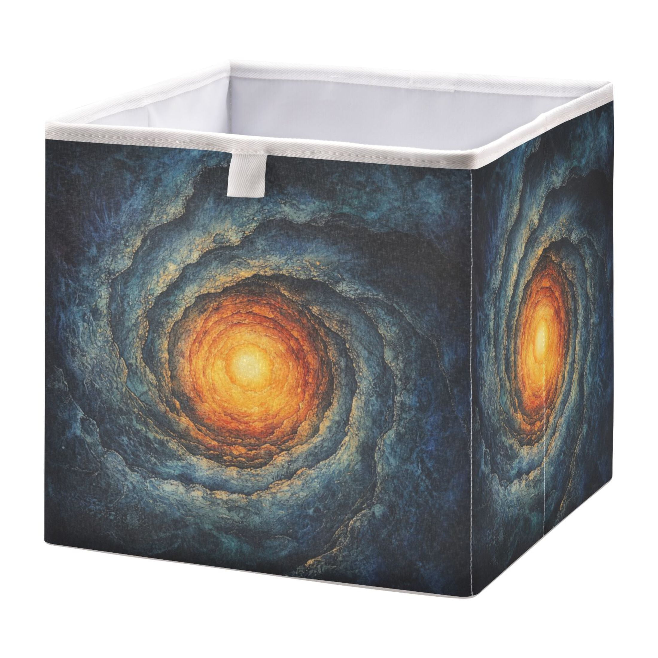 WOBOGO Cosmic Spiral Storage Basket Foldable Easy to Clean Durable with ...