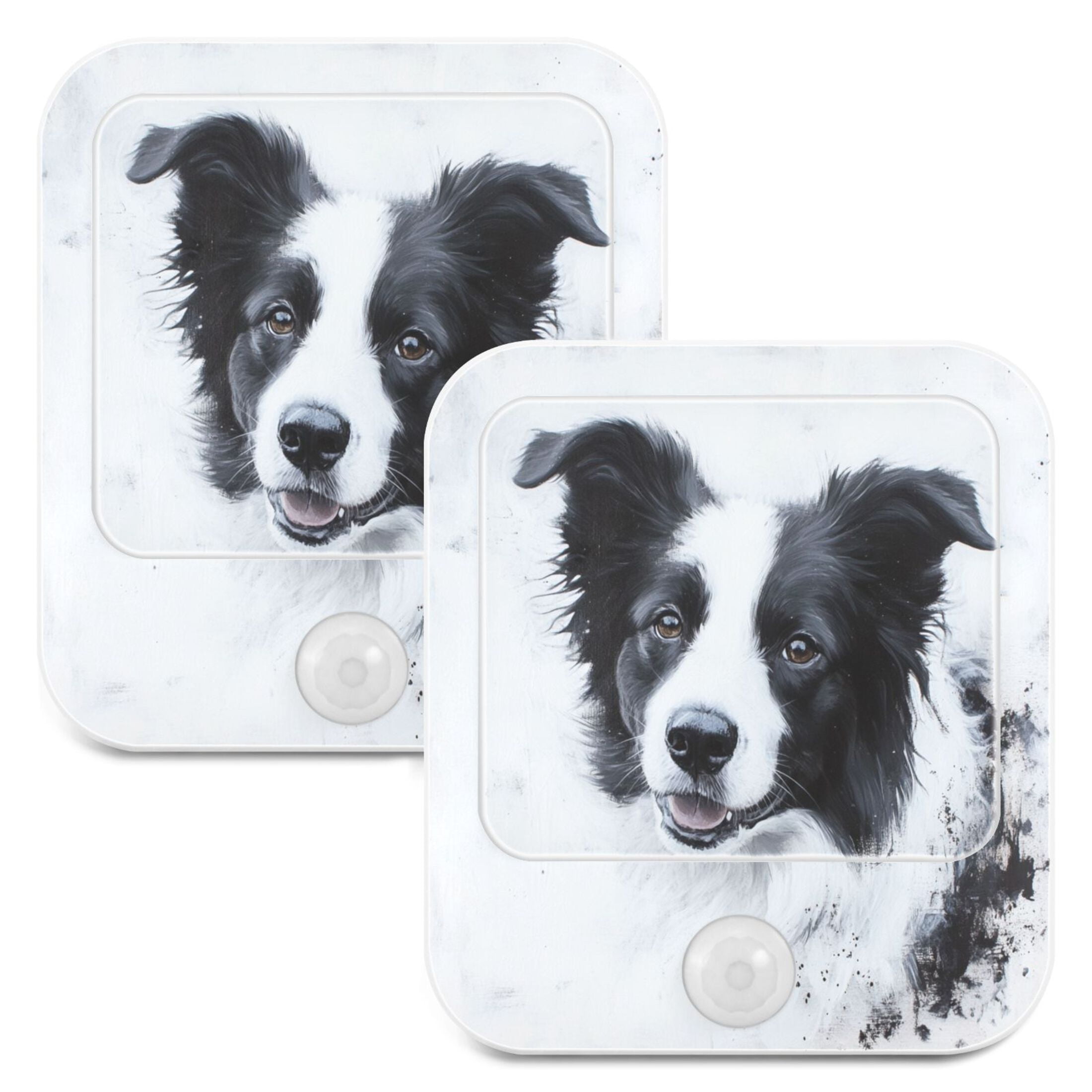 WOBOGO Cute Border Collie Night Light Lamp with Smart Sensor Dusk to ...
