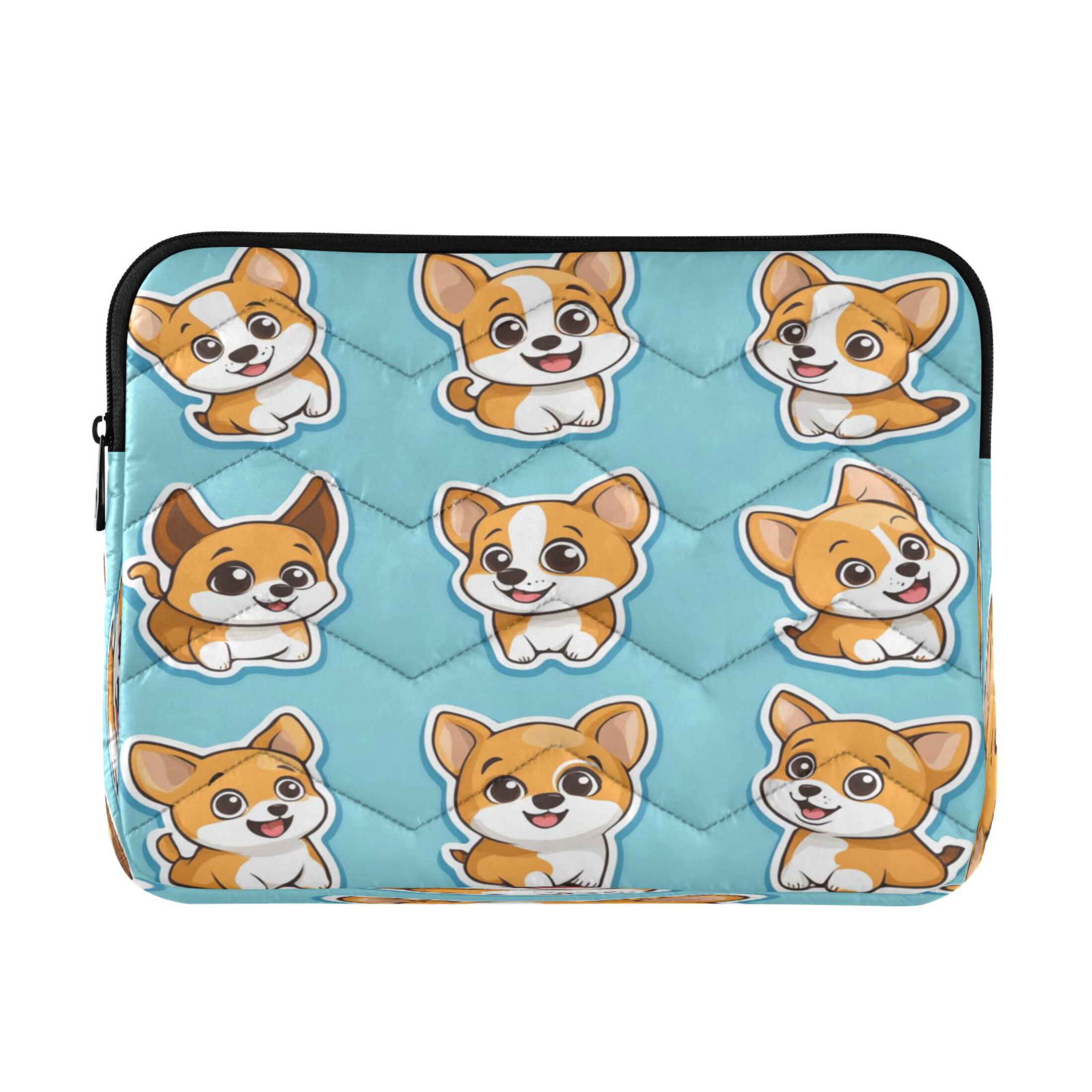 WOBOGO Cute Cartoon Dog Laptop Sleeve 13.4 inch Lightweight Zipper ...