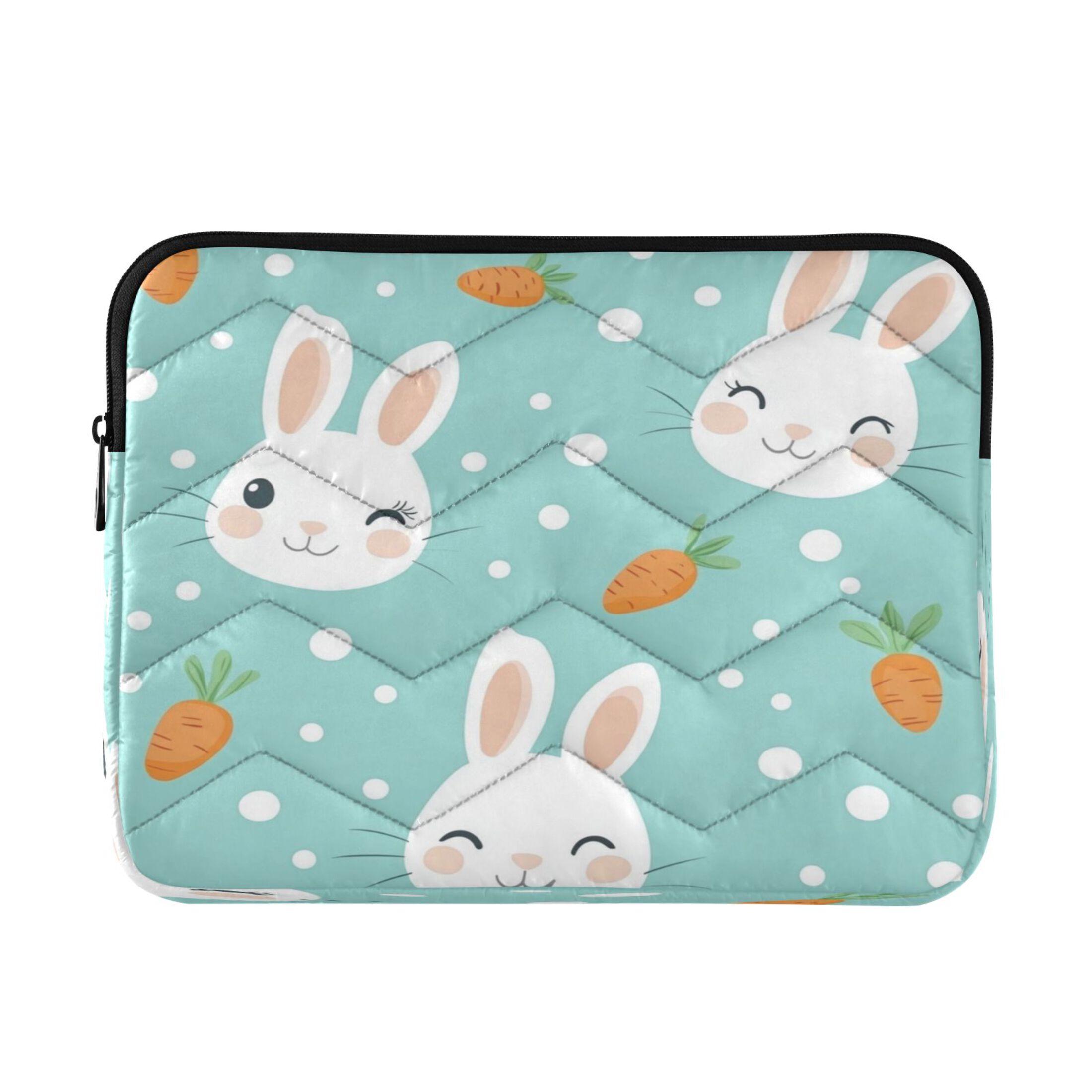WOBOGO Cute Cartoon Rabbit and Carrot Pattern Laptop Sleeve 13.4 inch ...