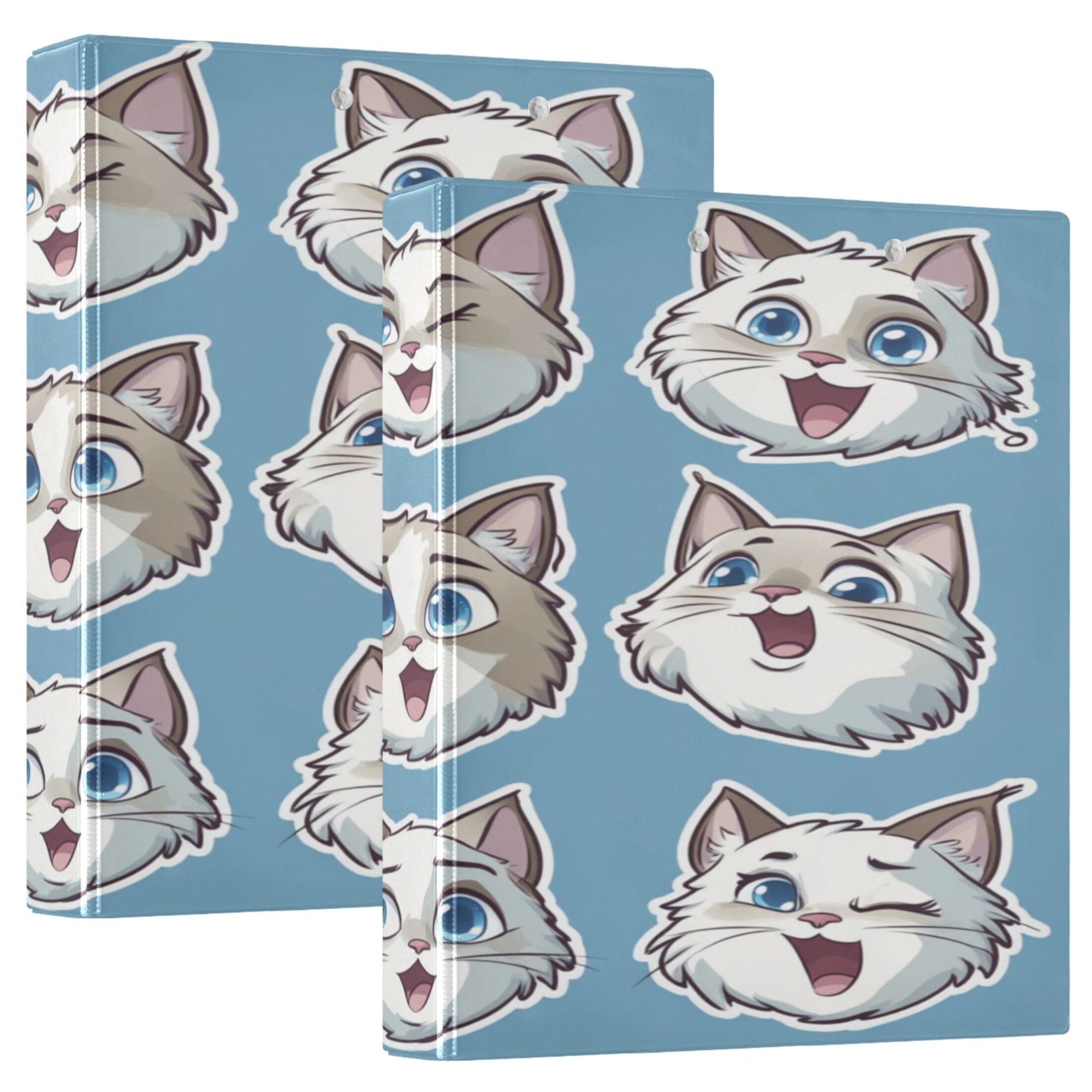 WOBOGO Cute Cartoon Ragdoll Cat File Folders Extra Large Capacity to ...