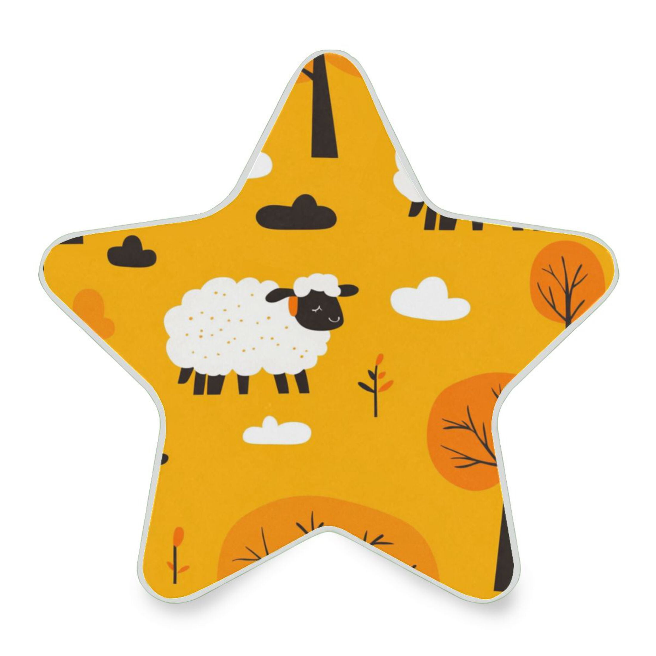 WOBOGO Cute Cartoon Sheep LED Star Night Light 0.2 Watt Wall Plug Dusk ...