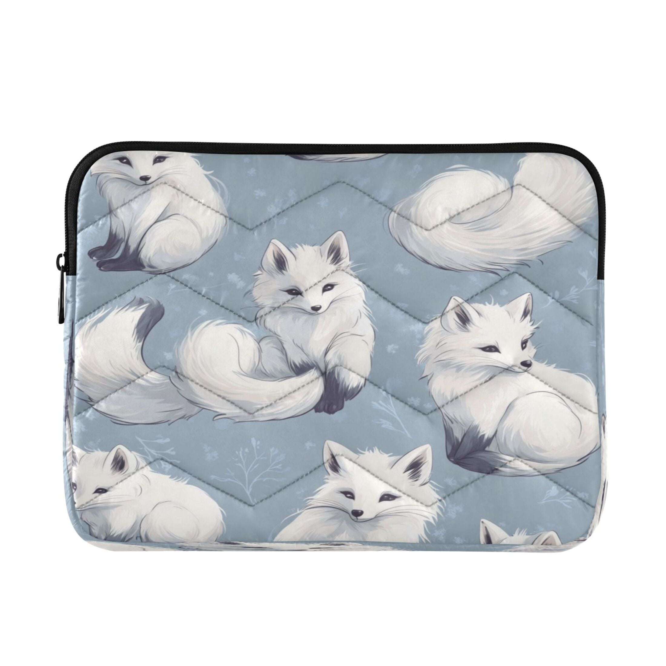 WOBOGO Cute Fox Laptop Sleeve 13.4 inch Lightweight Zipper Design Soft ...