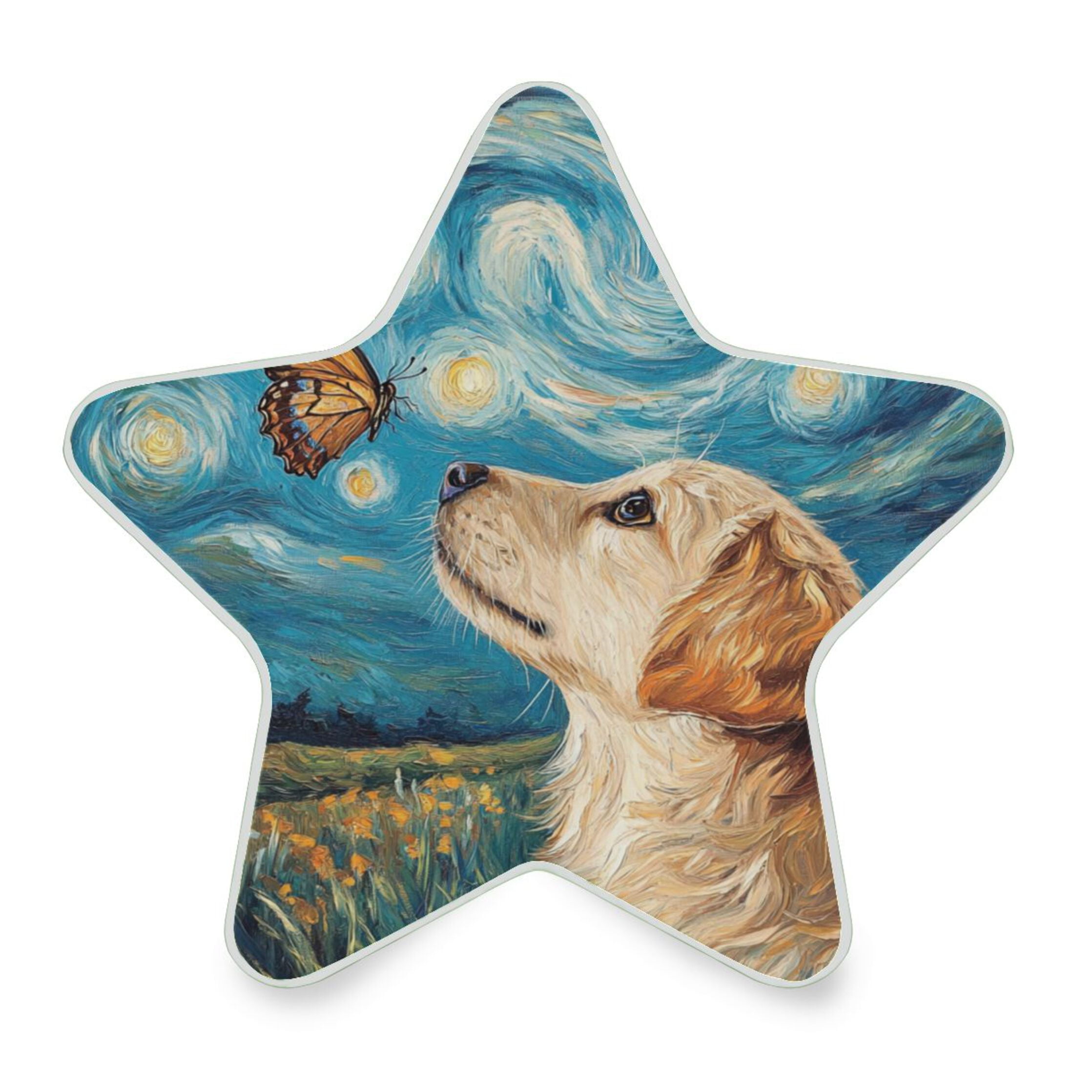 WOBOGO Cute Golden Retriever LED Star Night Light 0.2 Watt Wall Plug ...