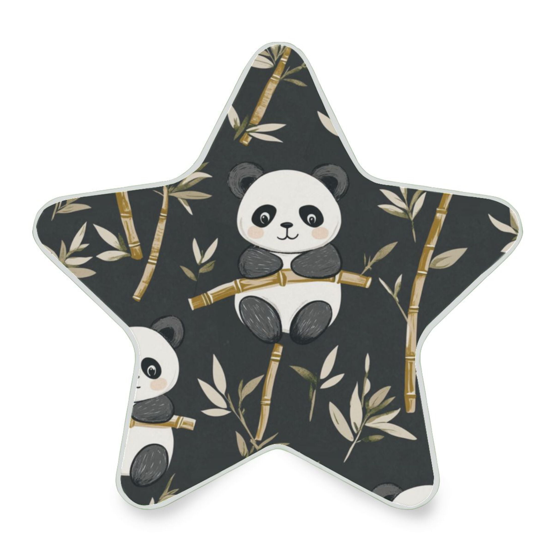 WOBOGO Cute Panda LED Star Night Light 0.2 Watt Wall Plug Dusk to Dawn ...