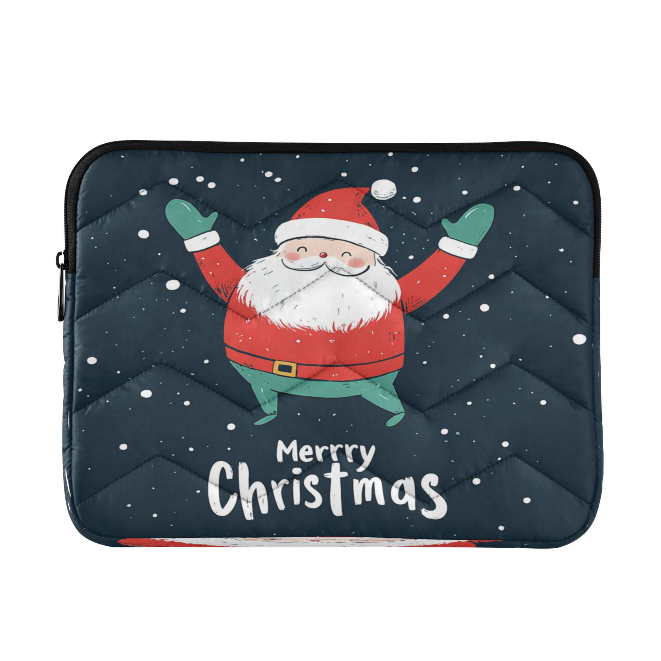 WOBOGO Cute Santa Claus Laptop Sleeve 13.4 inch Lightweight Zipper ...