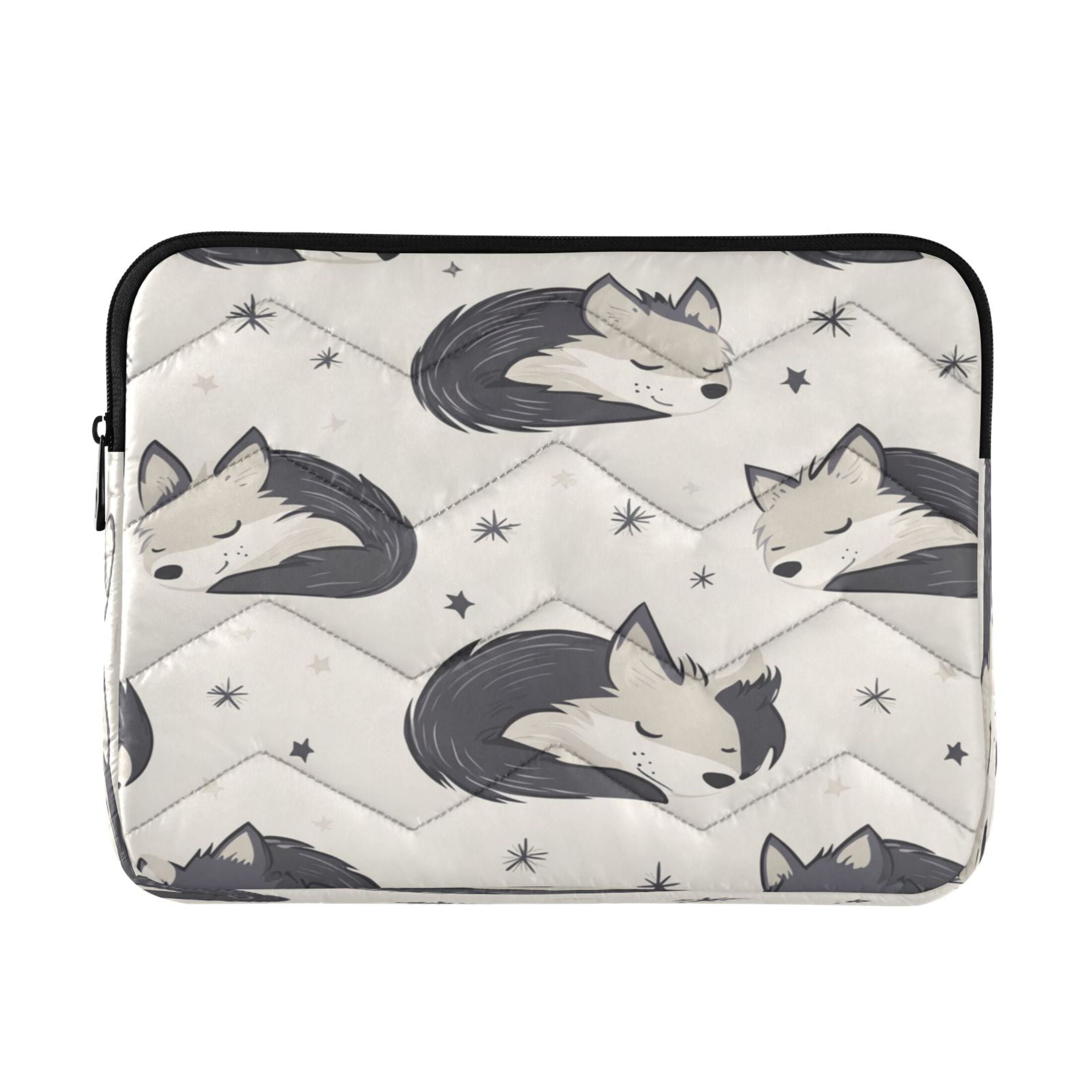 WOBOGO Cute Sleeping Wolf Laptop Sleeve 15.7 inch Lightweight Zipper ...