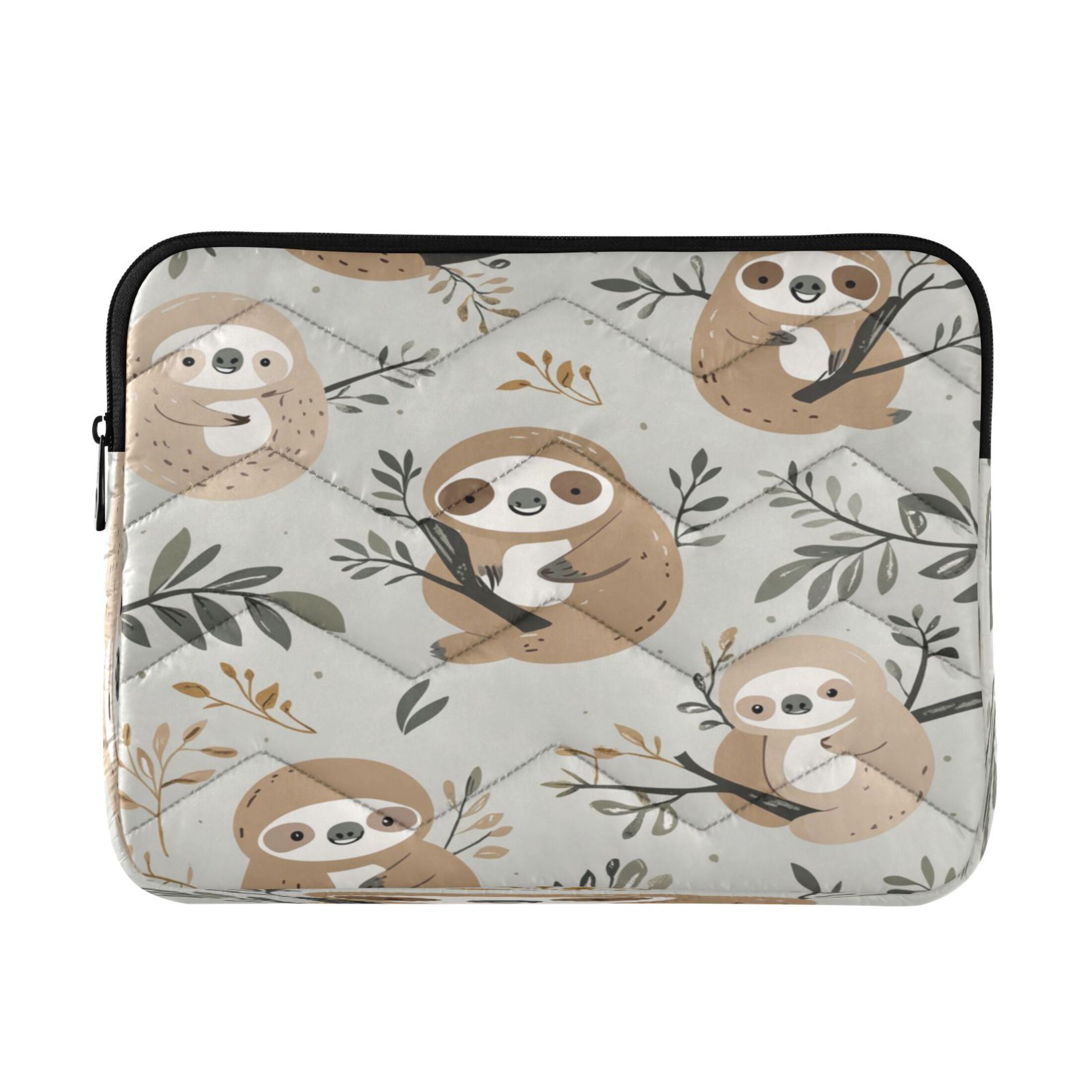 WOBOGO Cute Sloth Pattern with Boho Elements Laptop Sleeve 15.7 inch ...