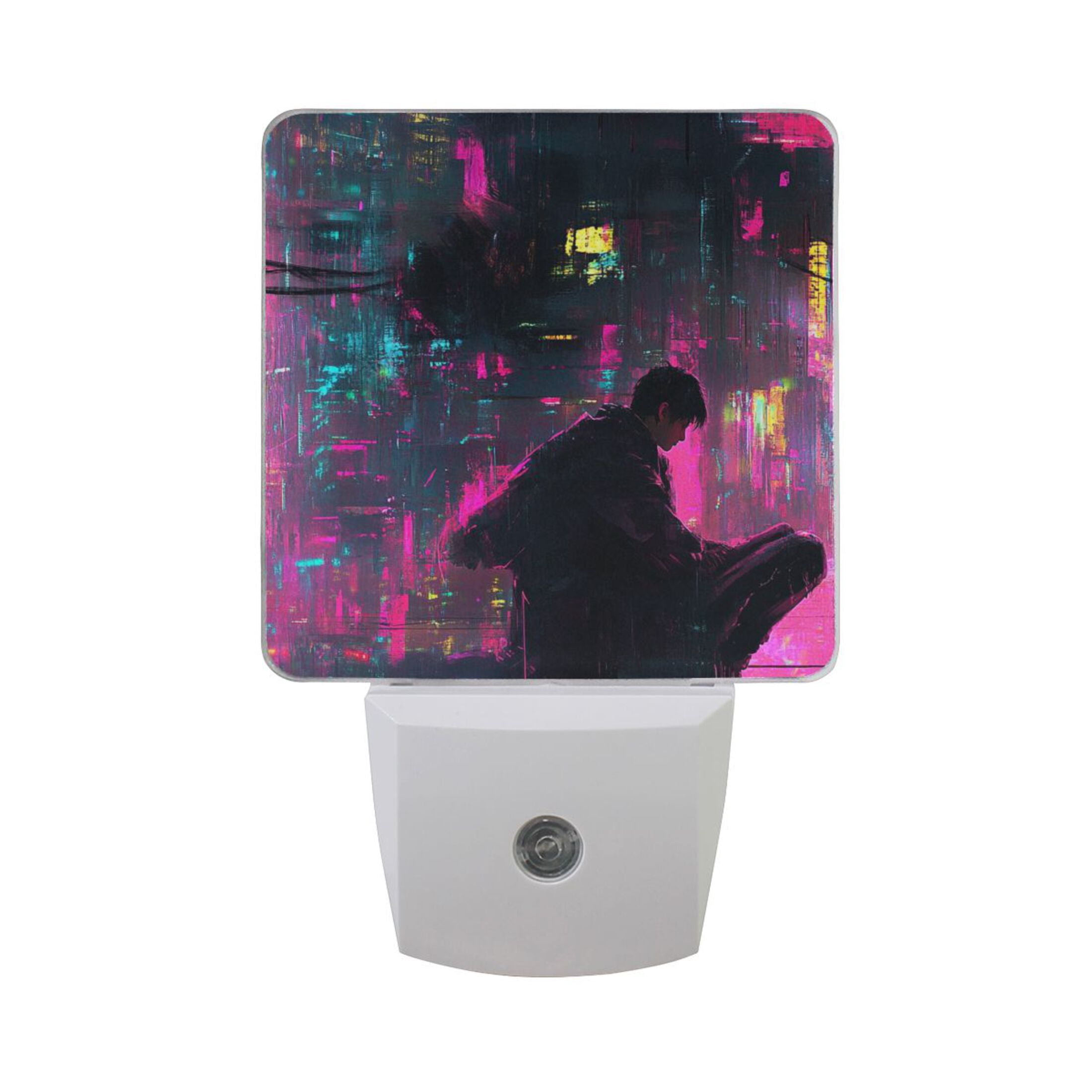 WOBOGO Cyberpunk's Cool Boy LED Night Light 2 Pcs Set 0.5 Watt Wall ...