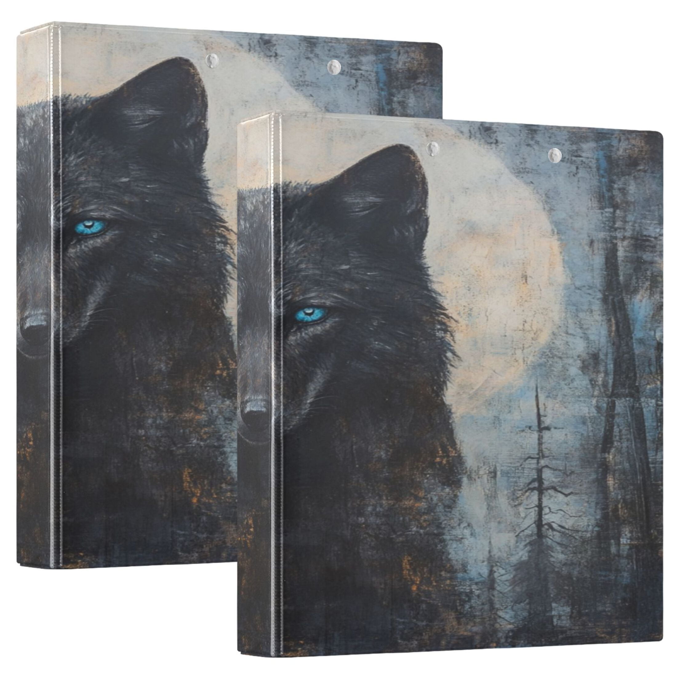 WOBOGO Dark Forest Wolf King File Folders Extra Large Capacity to Hold ...
