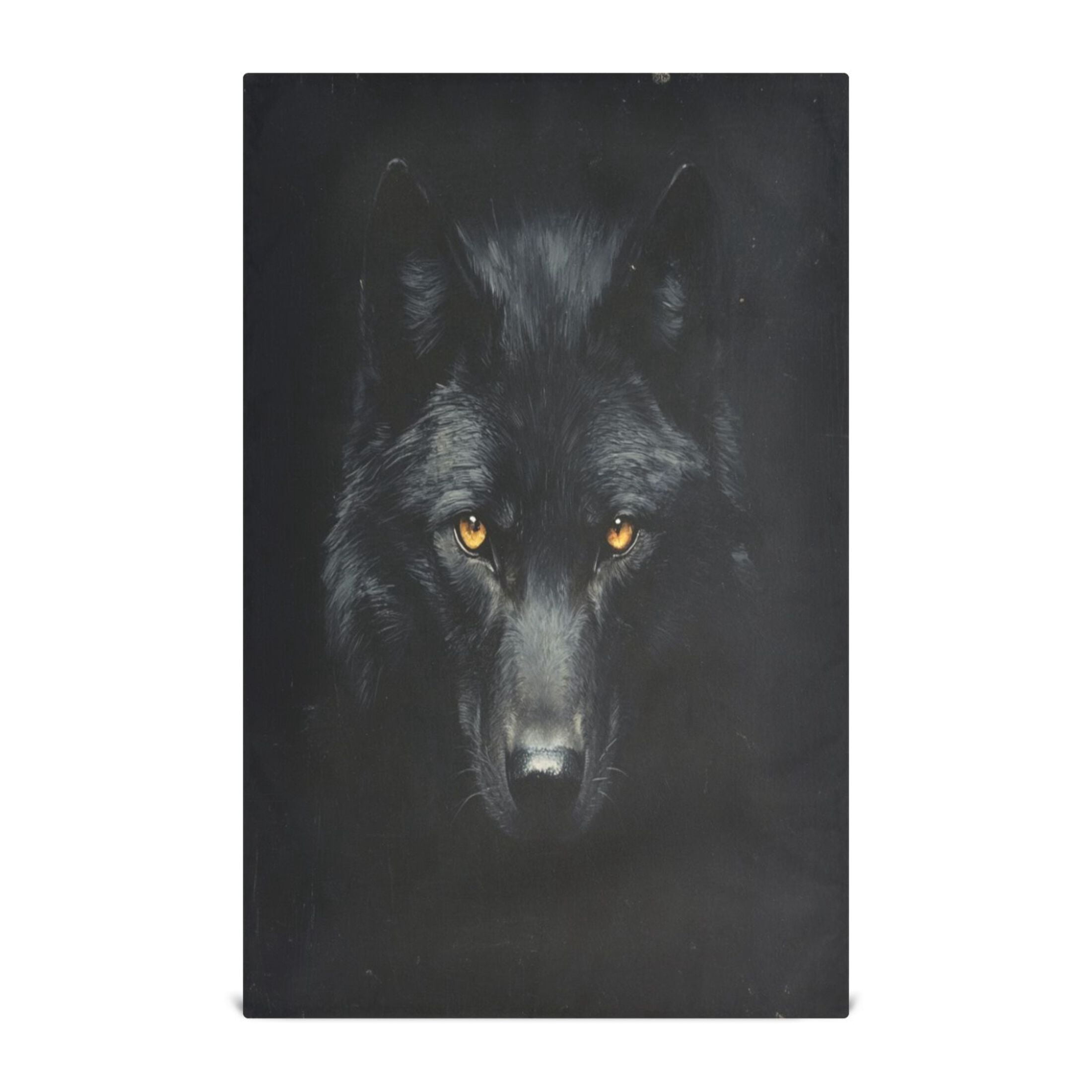 WOBOGO Dark Wolf Face Kitchen Towel 6 Piece Large Cotton Dishcloth ...