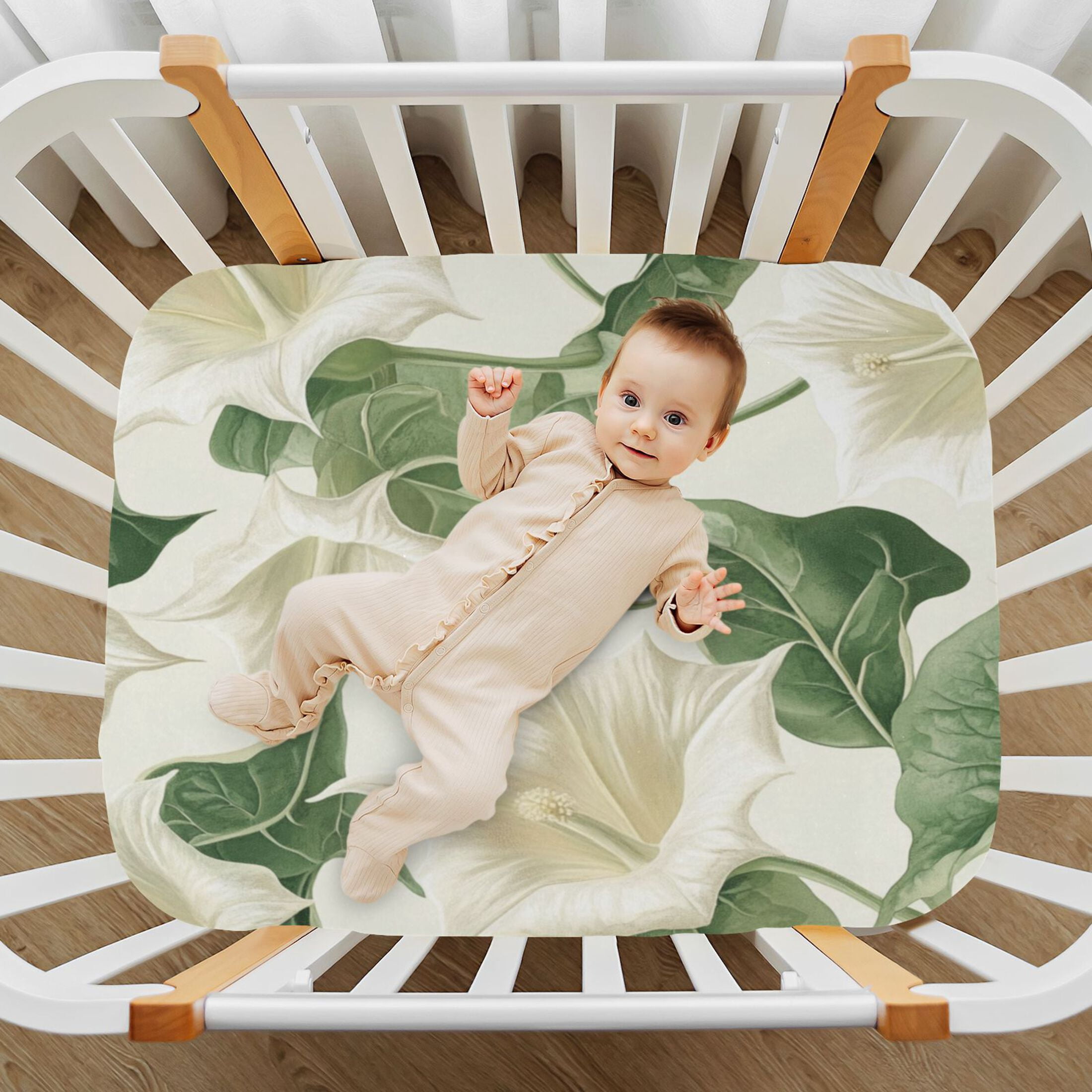 WOBOGO Datura Stramonium Baby Crib Sheets Super Soft Microfiber Playard ...