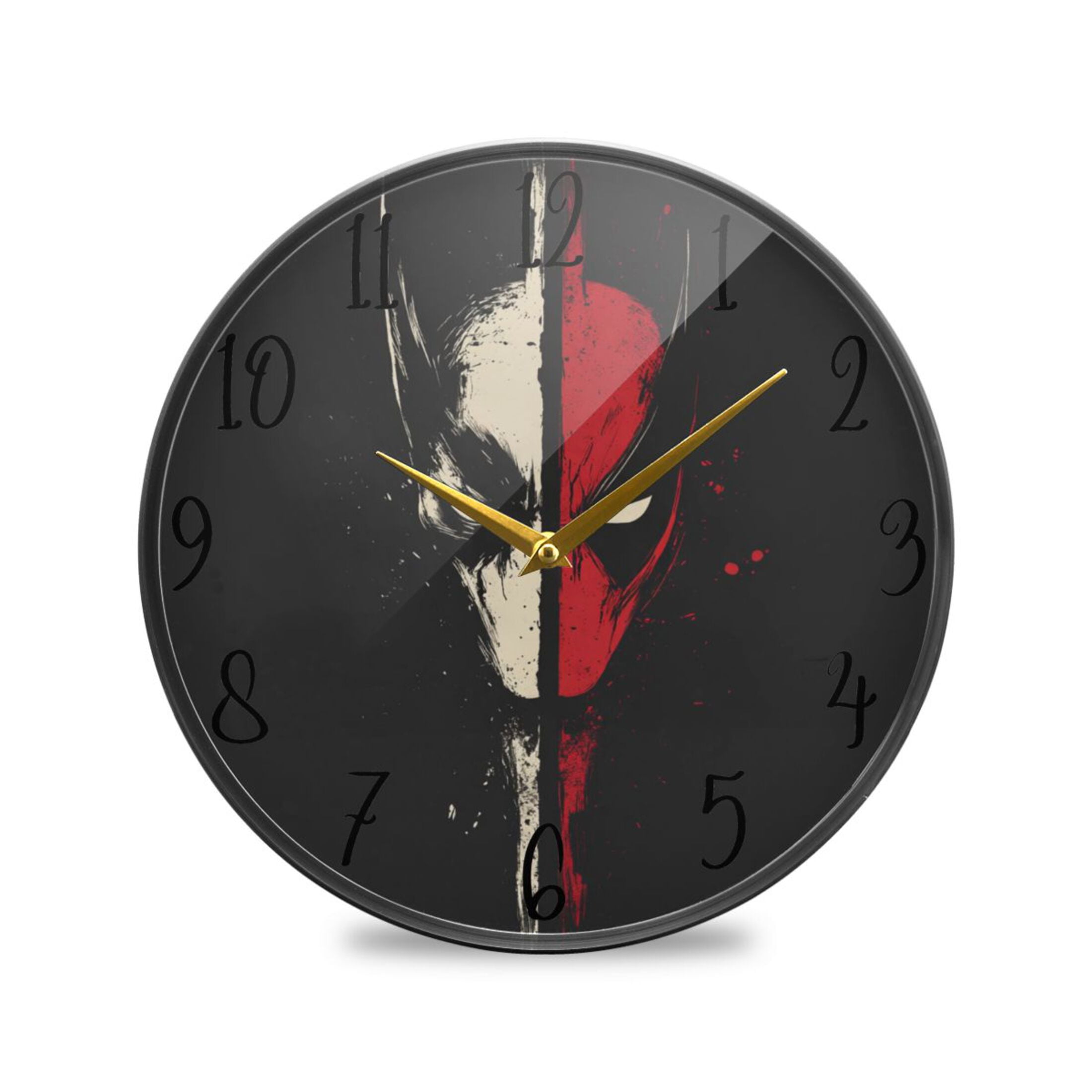 WOBOGO Deadpool and Wolverine Acrylic Wall Clock Battery Operated 11 ...