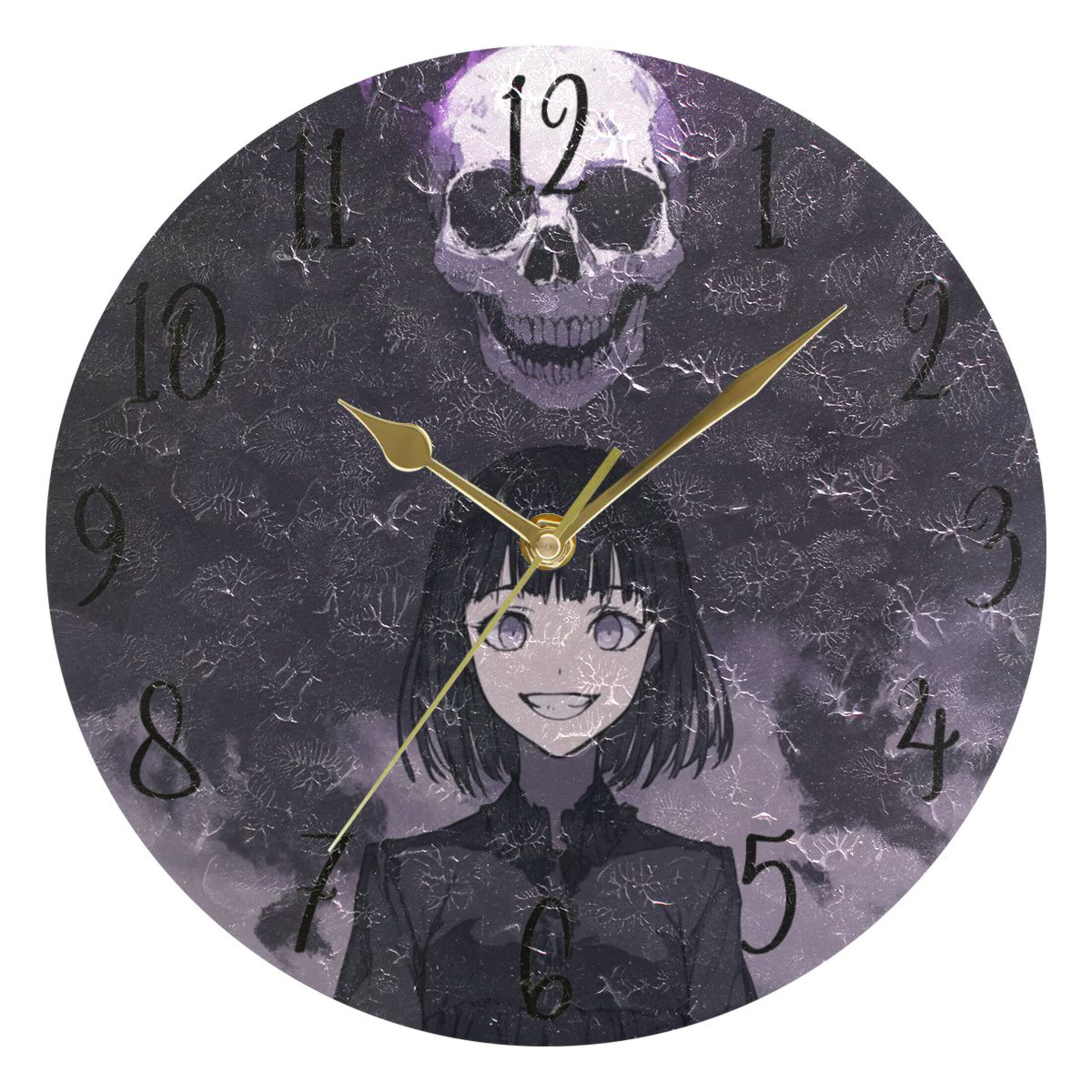 WOBOGO Death Lass Wall Clock 10in Silent Mechanism Battery Operated ...