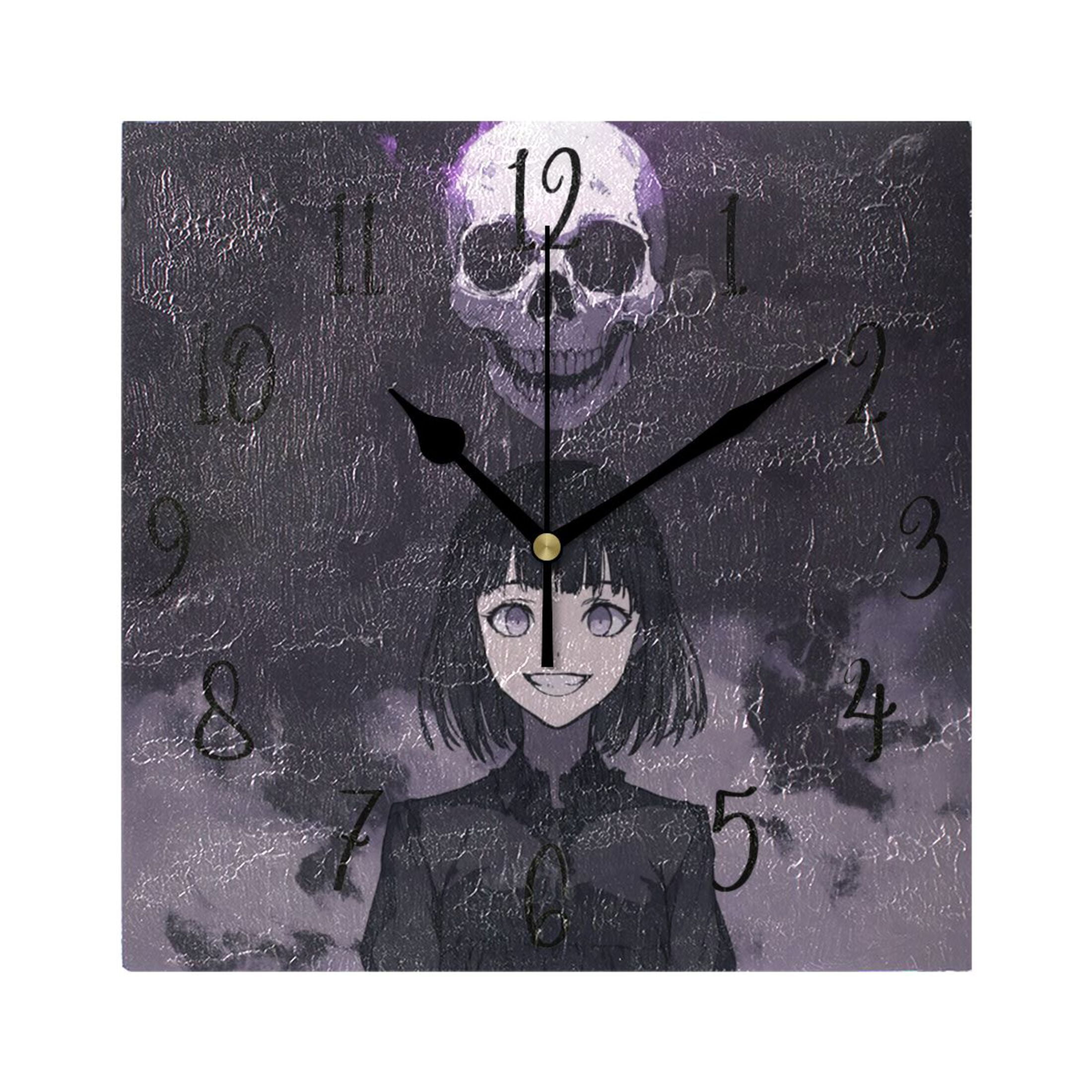 WOBOGO Death Lass Wall Clock 7.78 Inch Battery Operated Silent Unit ...