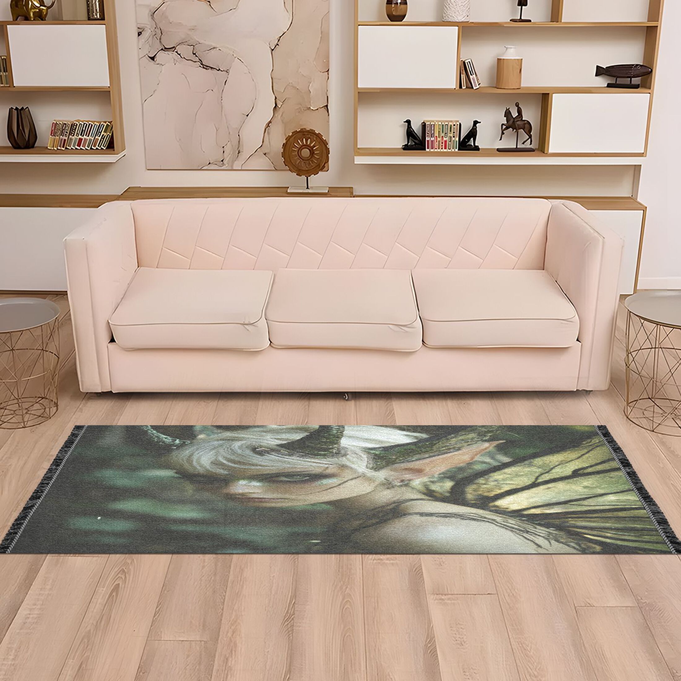 WOBOGO Demon Tinkerbell Elf Bedside long rug delicate and soft modern ...