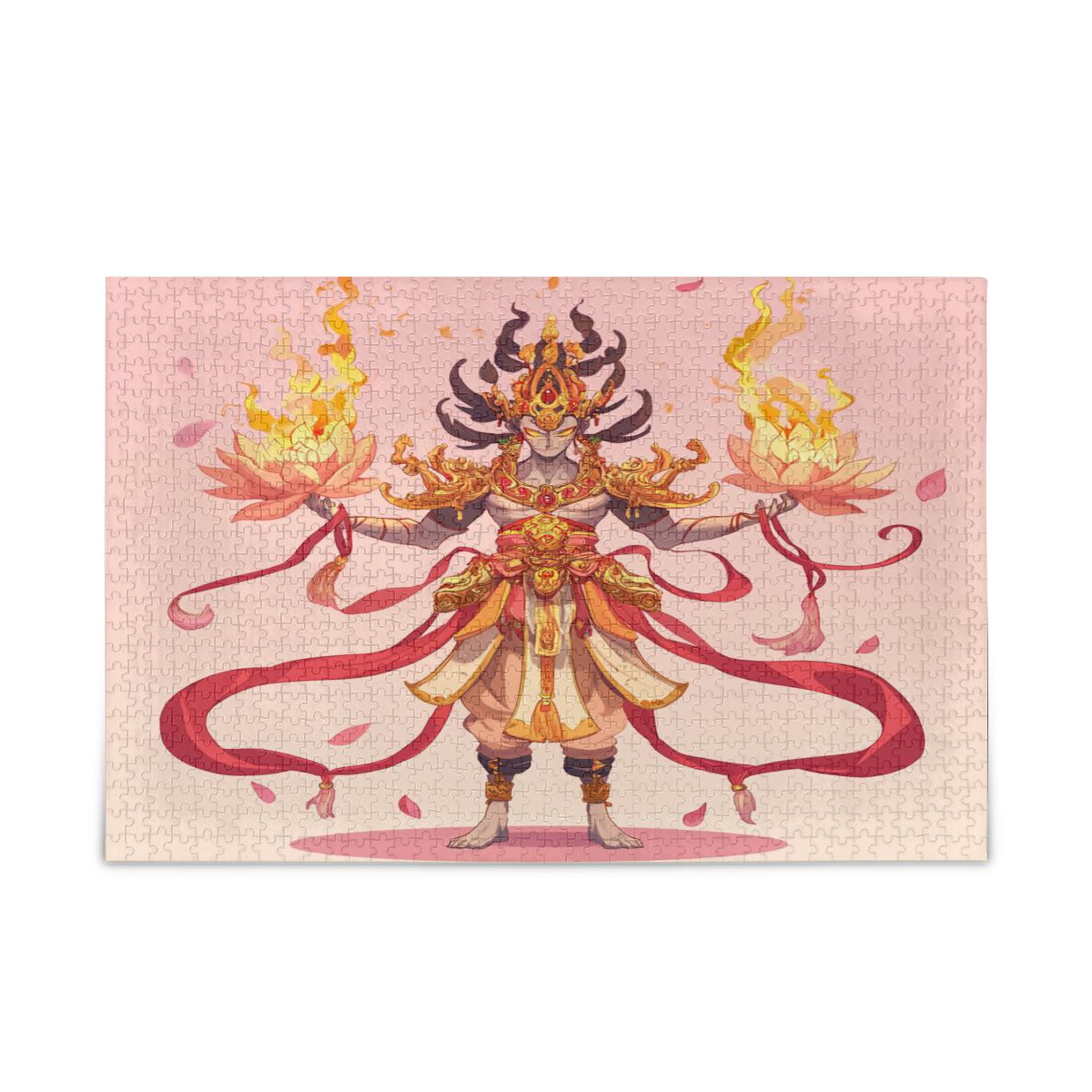 WOBOGO Devil King Nezha Puzzle Challenge 500 Piece Jigsaw Suitable for ...