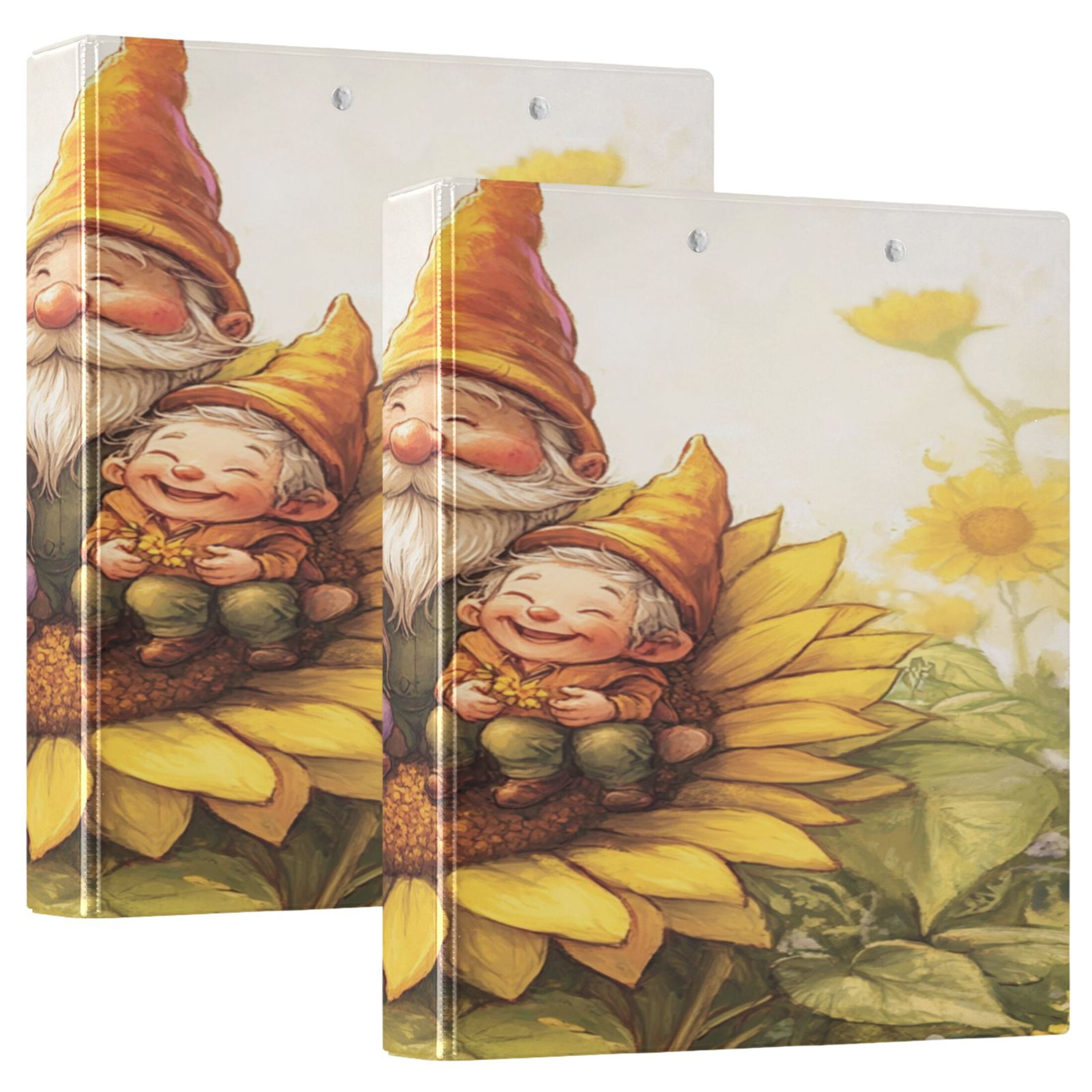 WOBOGO Dwarf Elves Sunflower File Folders Extra Large Capacity to Hold ...