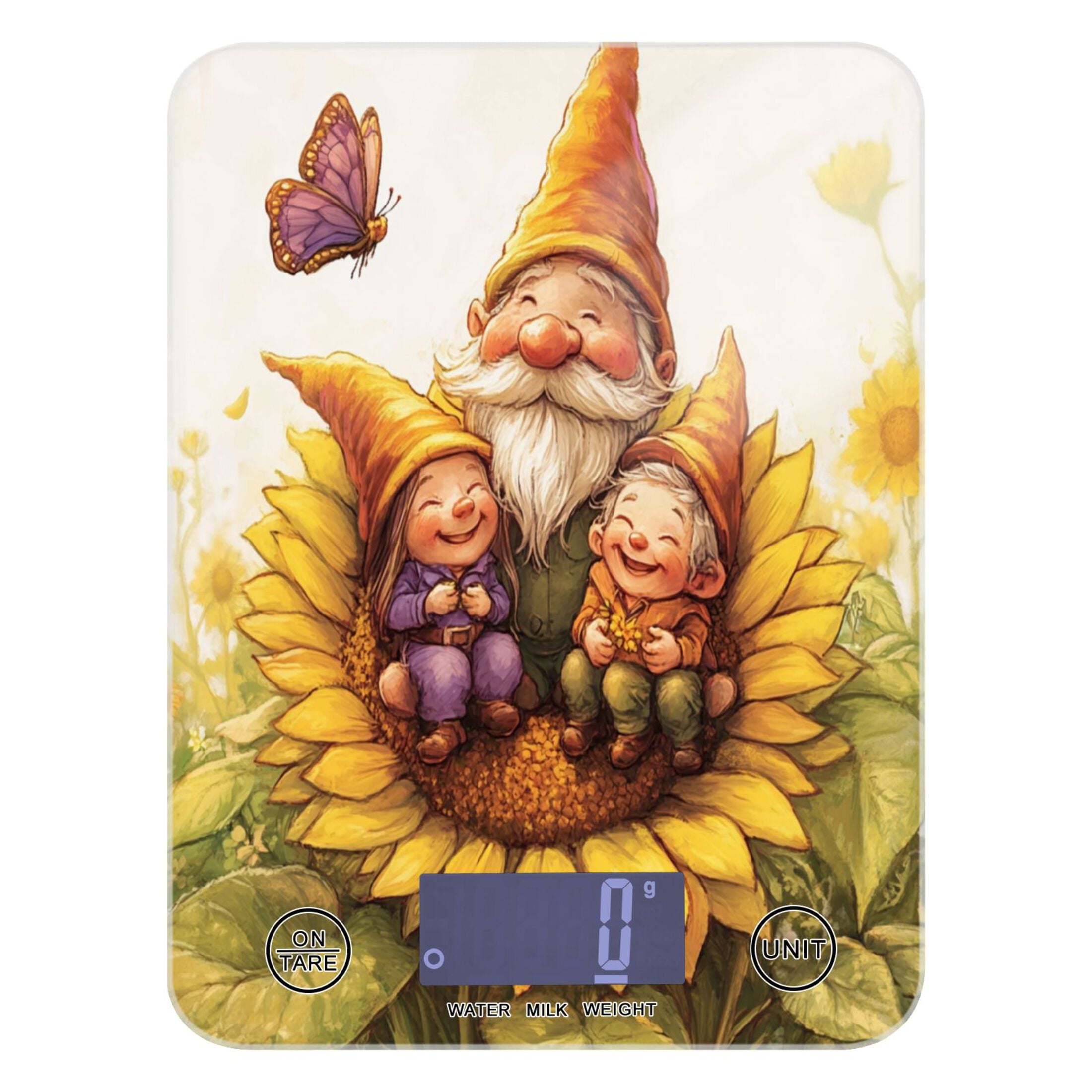 WOBOGO Dwarf Elves Sunflower Kitchen Scale Digital Gram and Ounce ...