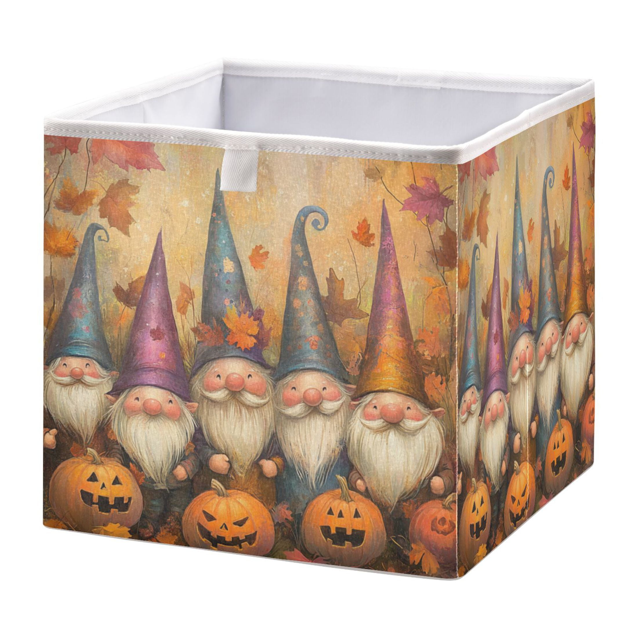 WOBOGO Dwarf Pumpkin Figure Storage Basket Foldable Easy to Clean ...