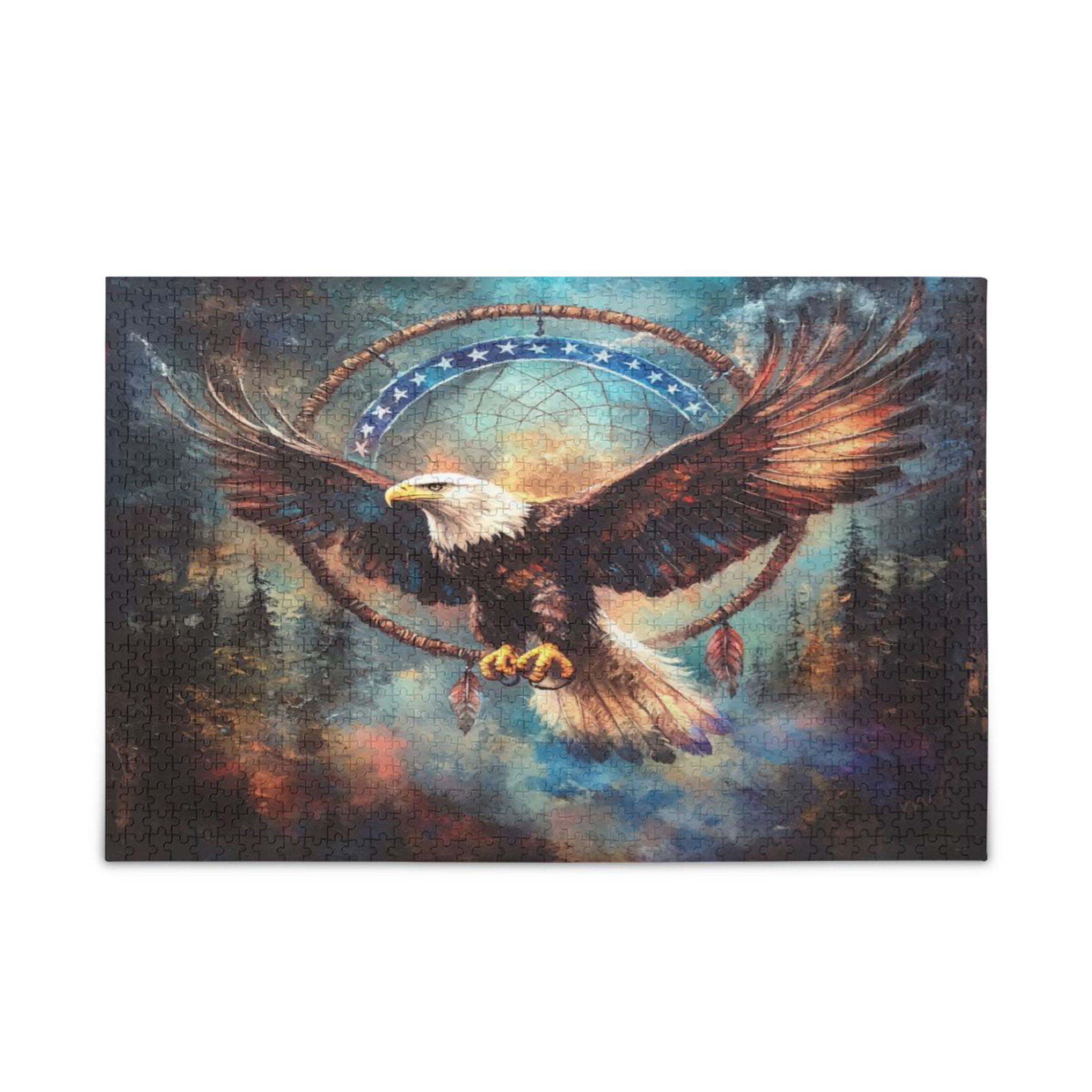 WOBOGO Eagle Soaring in The Sky Puzzle Challenge 1000 Piece Jigsaw ...