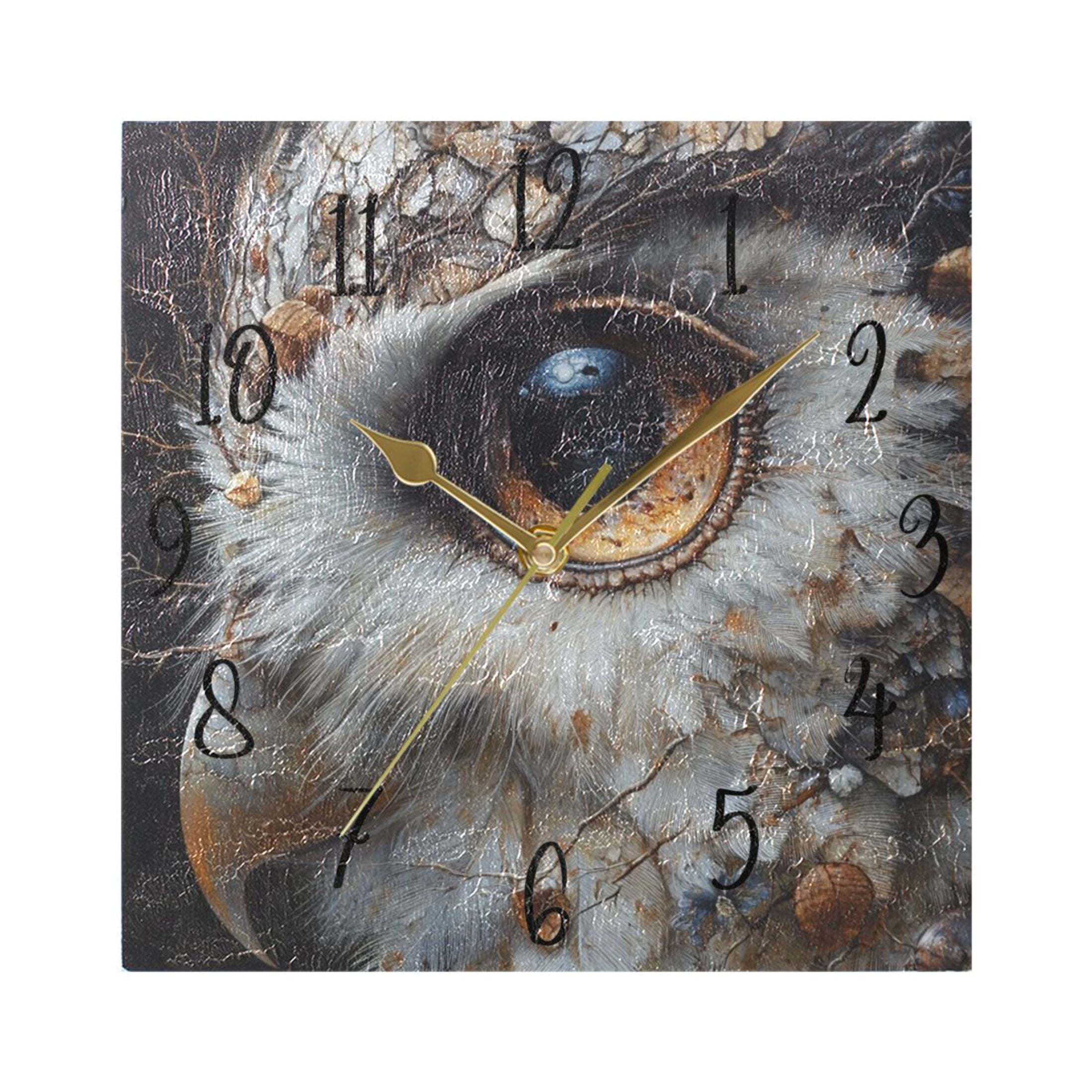 WOBOGO Eagle's Head Wall Clock 7.78 Inch Battery Operated Silent Unit ...