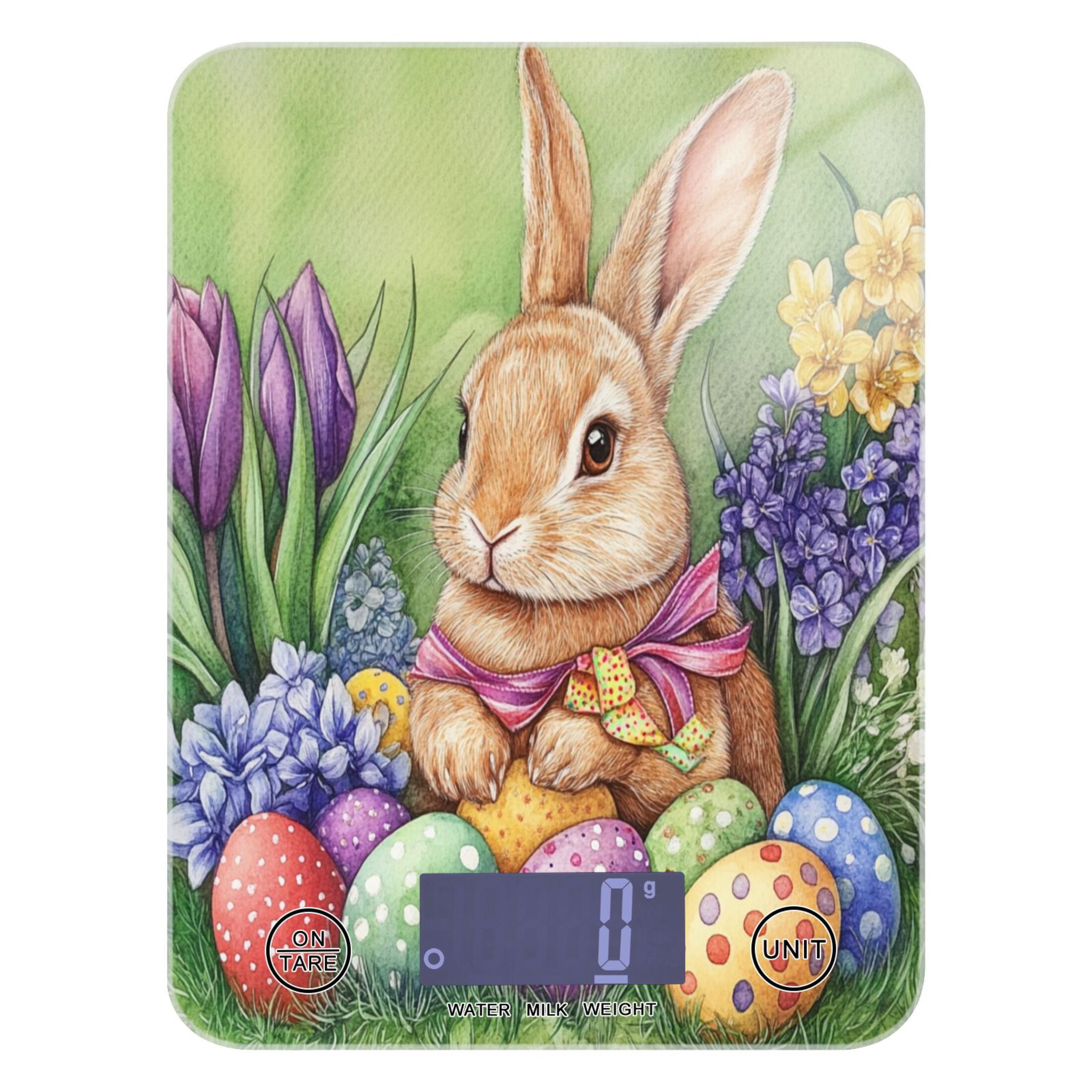 WOBOGO Easter Orange Bunny Kitchen Scale Digital Gram and Ounce ...