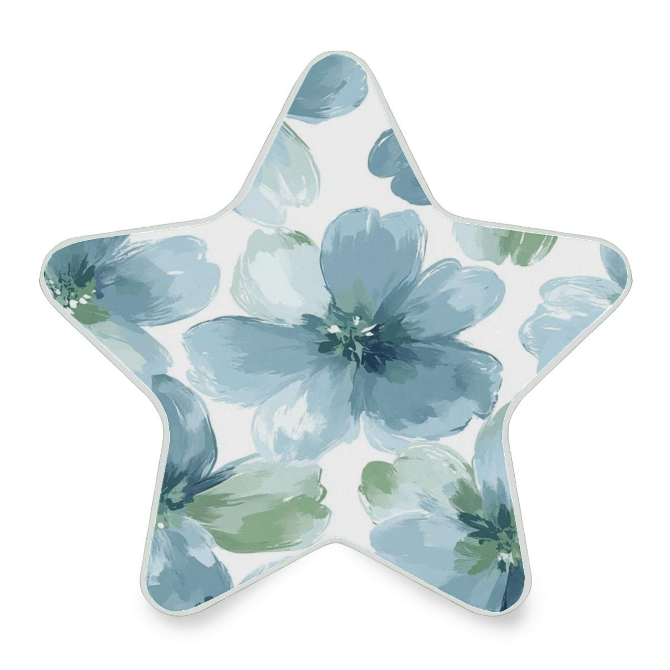 WOBOGO Elegant Flowers in Shades Of Blue LED Star Night Light 0.2 Watt ...