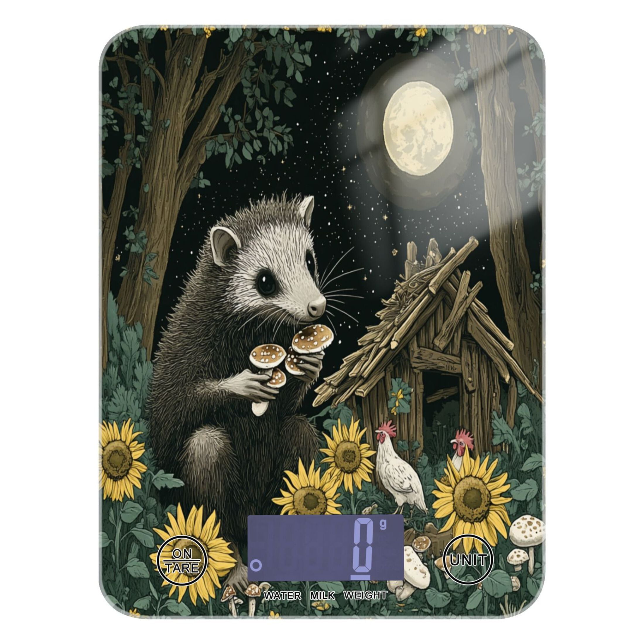 WOBOGO Extra Large Possum Kitchen Scale Digital Gram and Ounce Weighing ...