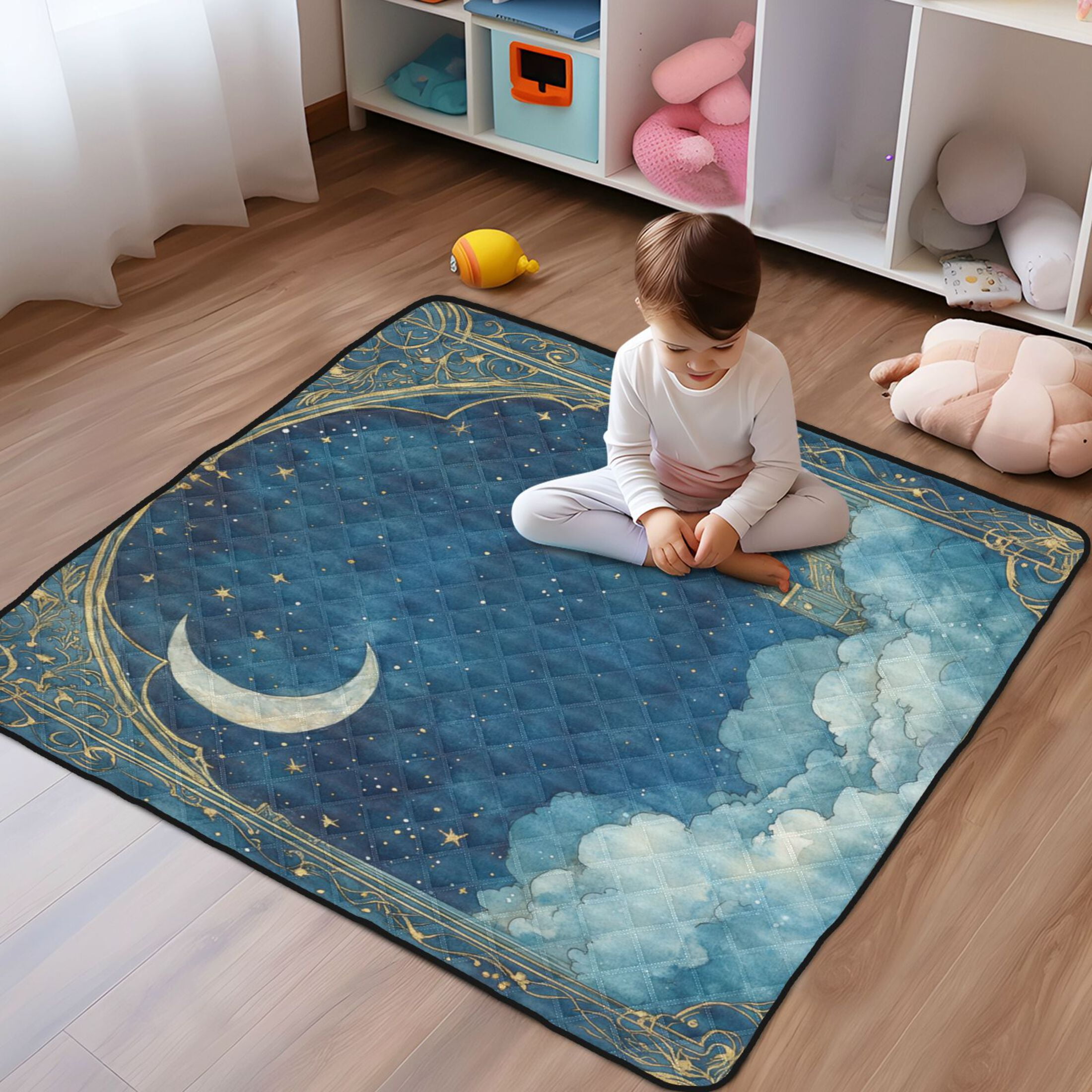 WOBOGO Fantasy Palace Baby Playmats Extra Large Waterproof Rollable ...