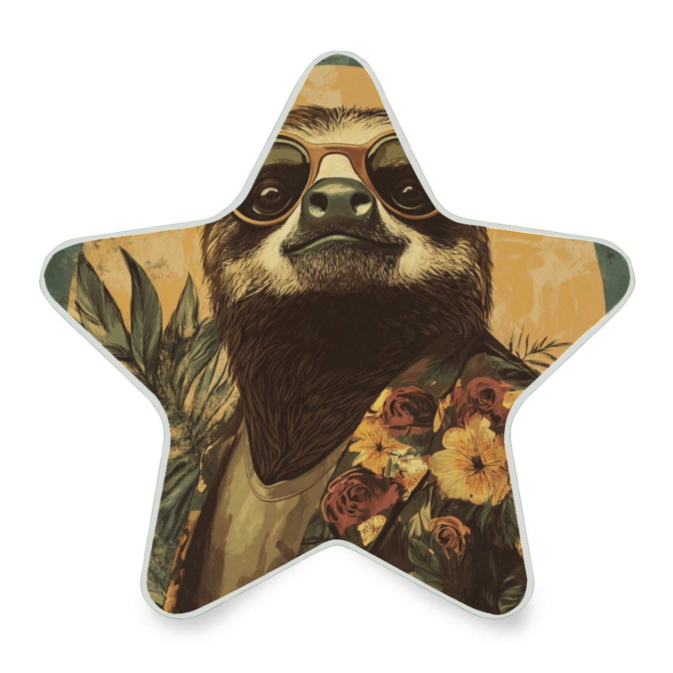 WOBOGO Fashion Sloth Pattern LED Star Night Light 0.2 Watt Wall Plug ...