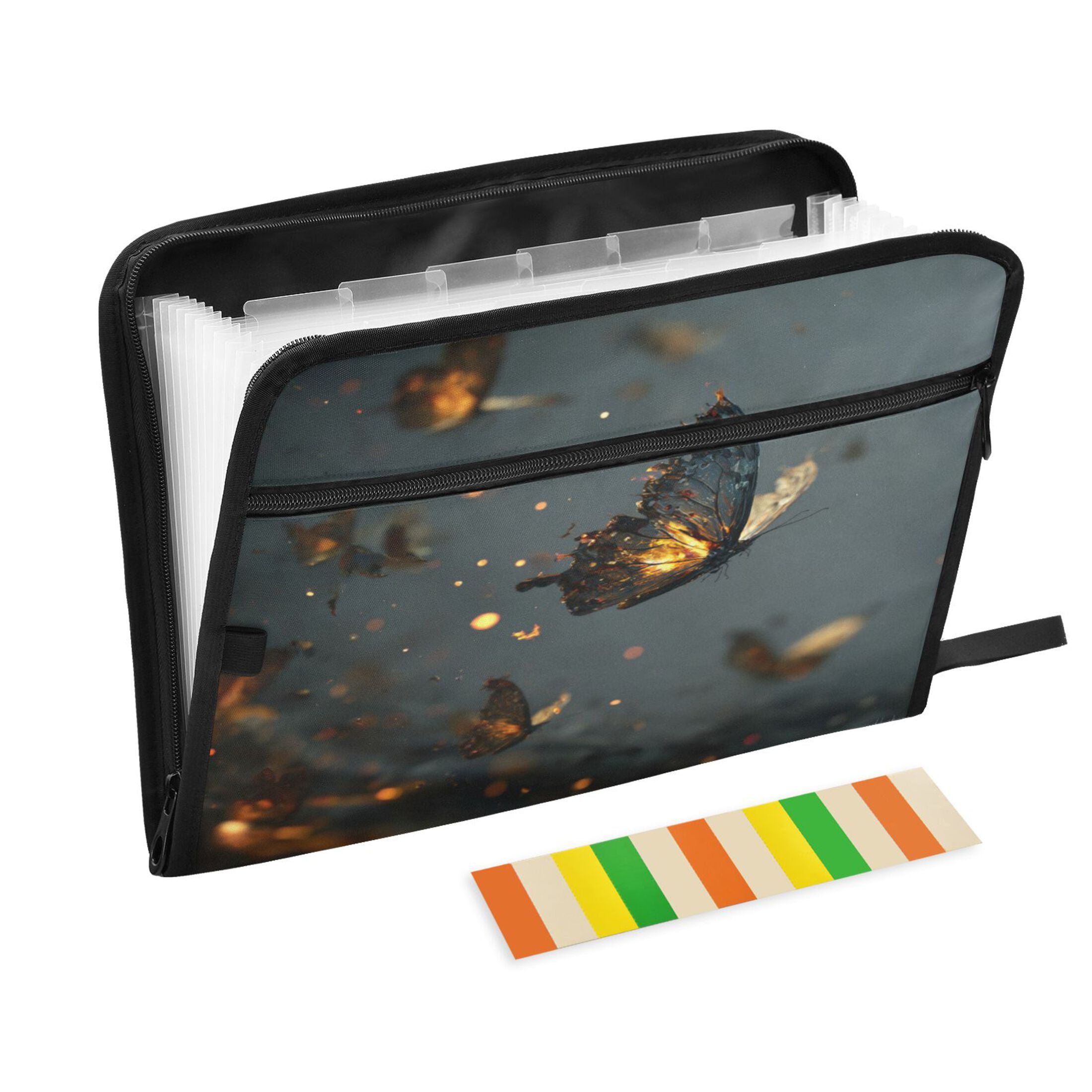 WOBOGO Fire Butterfly Expanding File Folder Letter Size Accordion ...