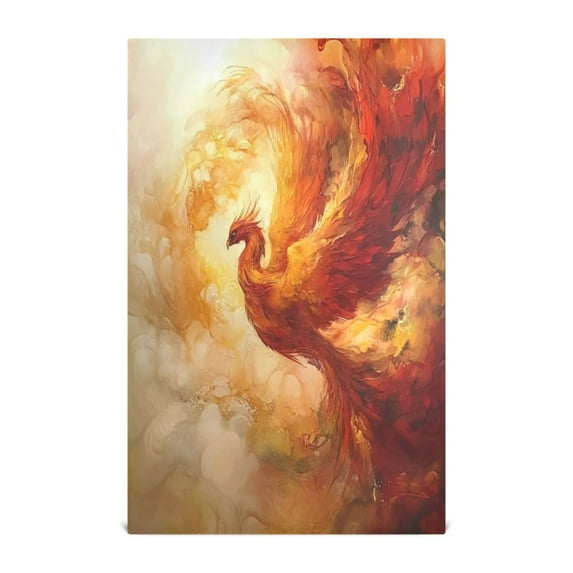 WOBOGO Fire Phoenix Pattern Kitchen Towel 1 Piece Large Cotton ...