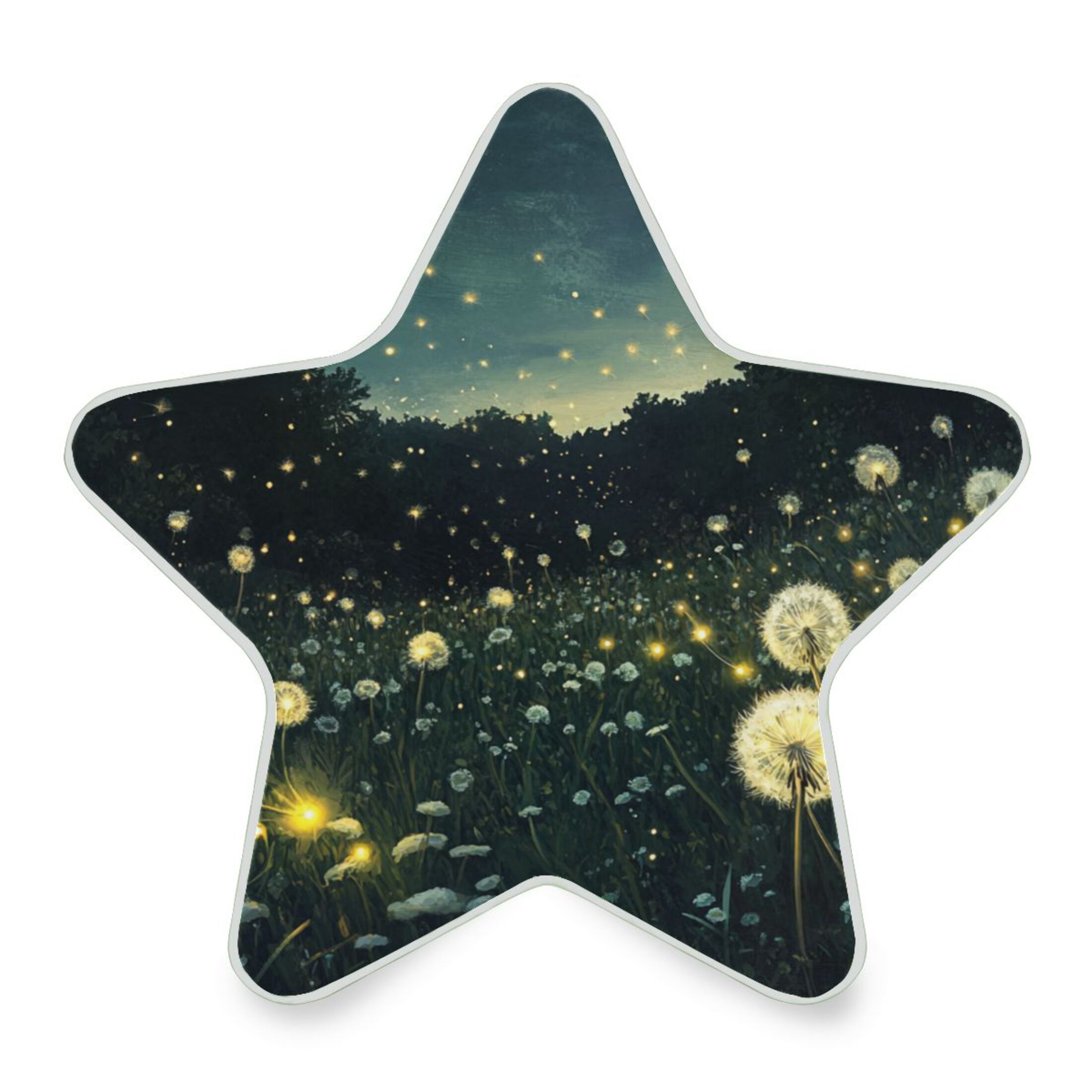 WOBOGO Fireflies in Dandelions LED Star Night Light 0.2 Watt Wall Plug ...