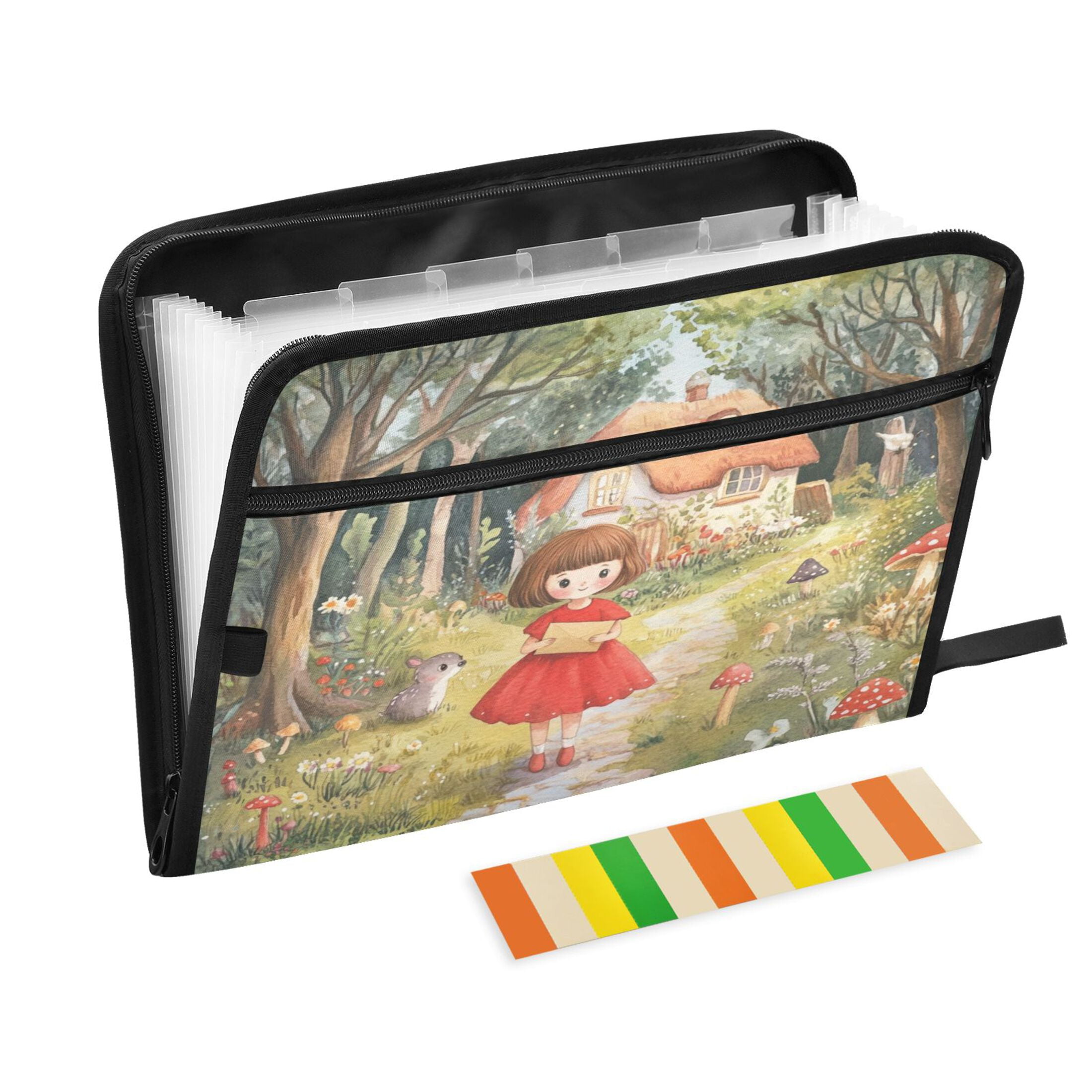 WOBOGO Forest Cabin Expanding File Folder Letter Size Accordion Filing ...