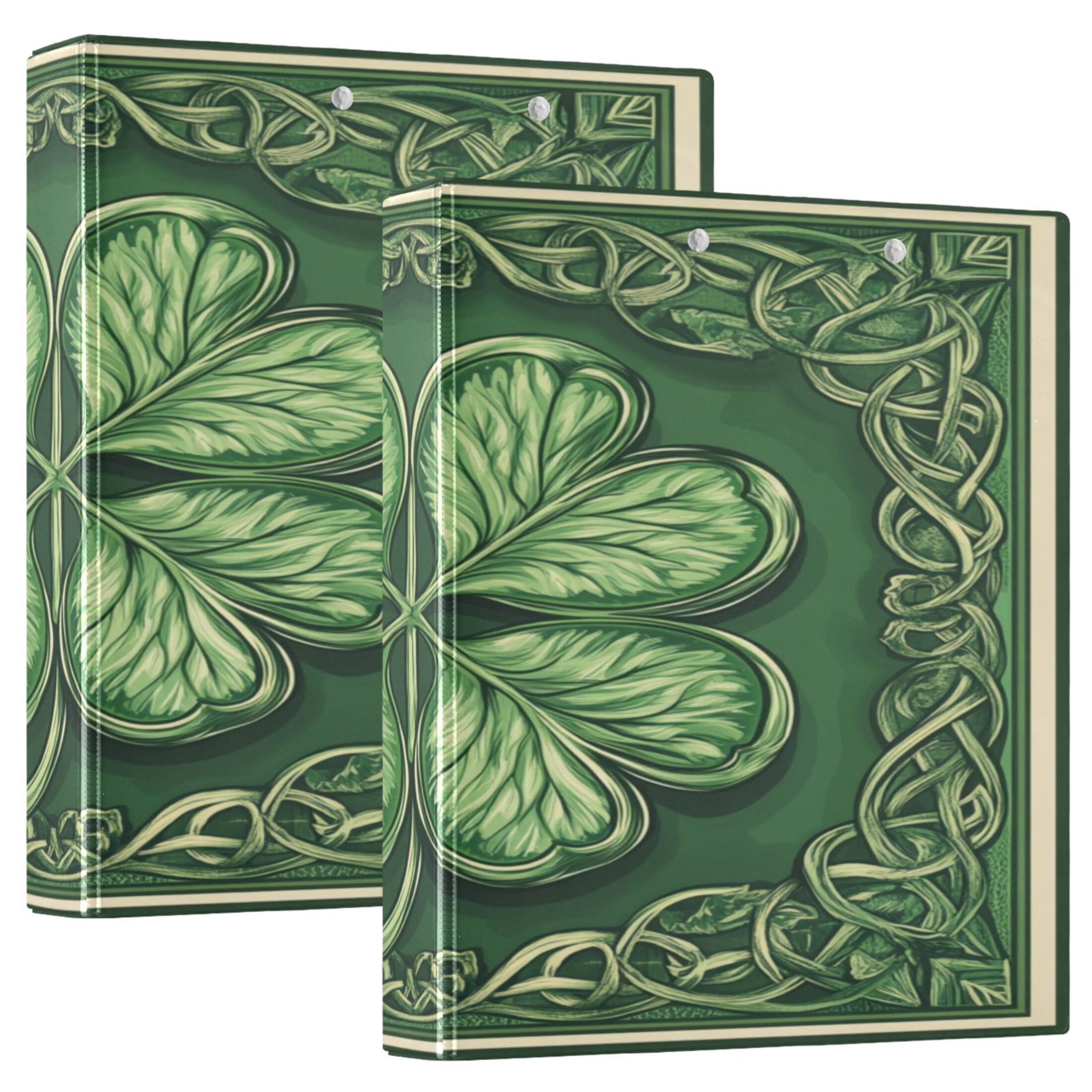 WOBOGO Four Leaves Clover File Folders Extra Large Capacity to Hold 200 ...