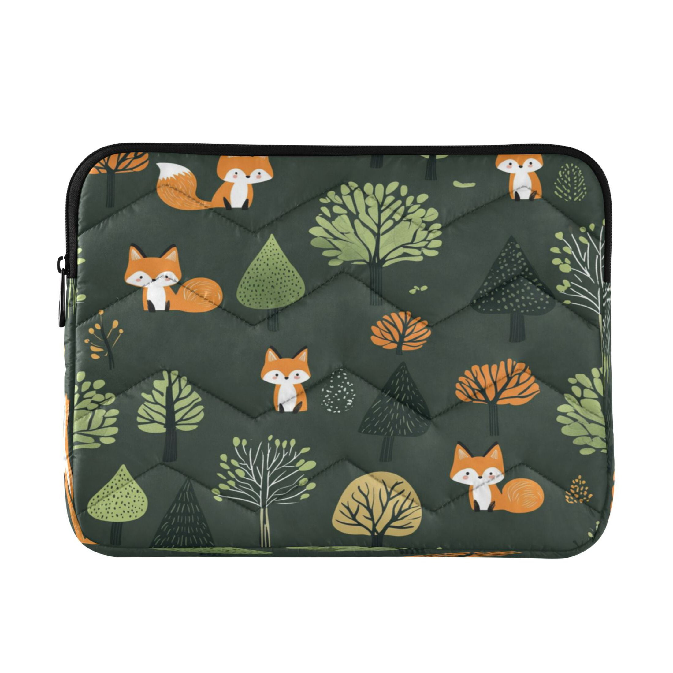 WOBOGO Foxes in The Forest Laptop Sleeve 13.4 inch Lightweight Zipper ...